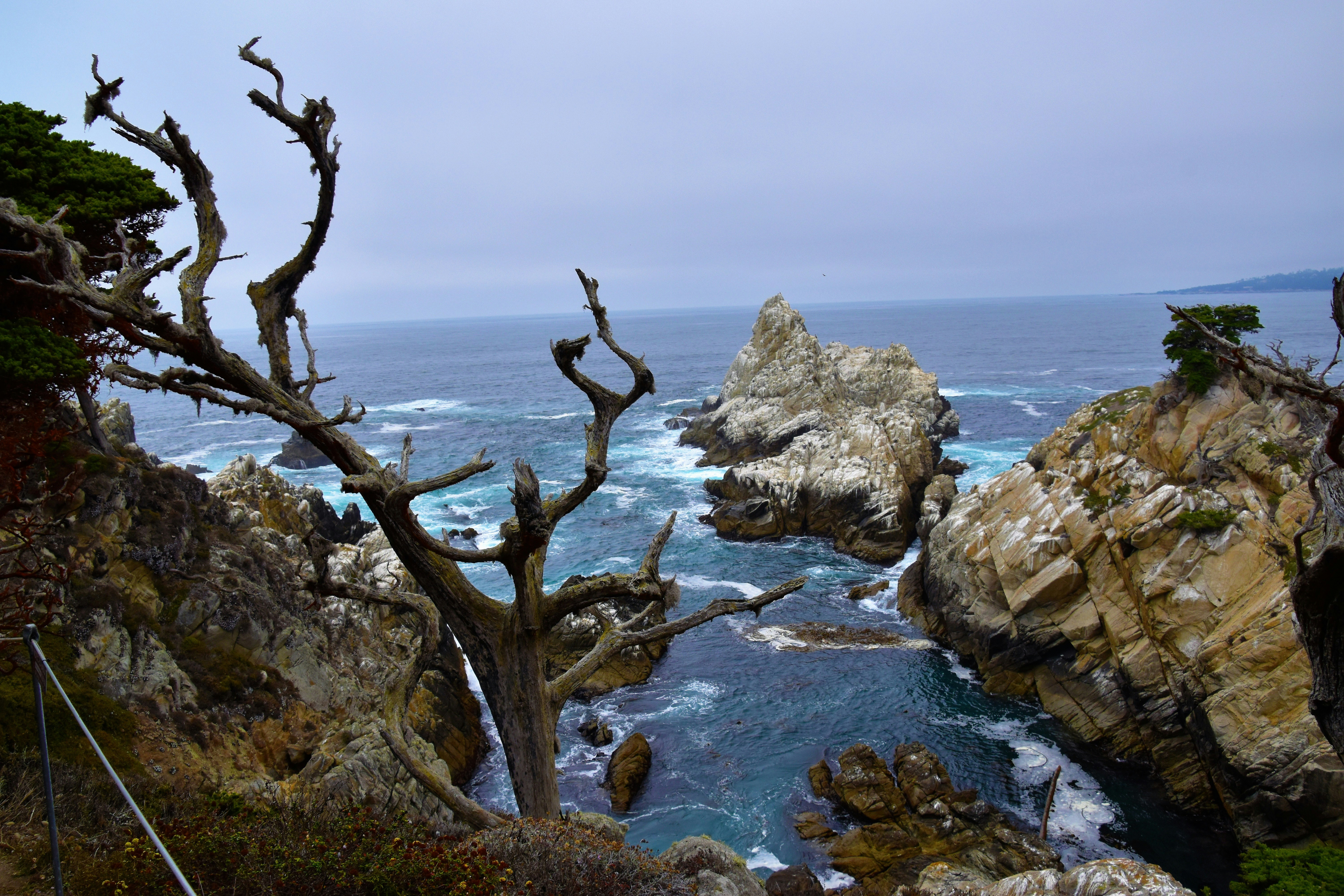 Une vue de l’océan depuis une falaise rocheuse photo – Photo Réserve ...