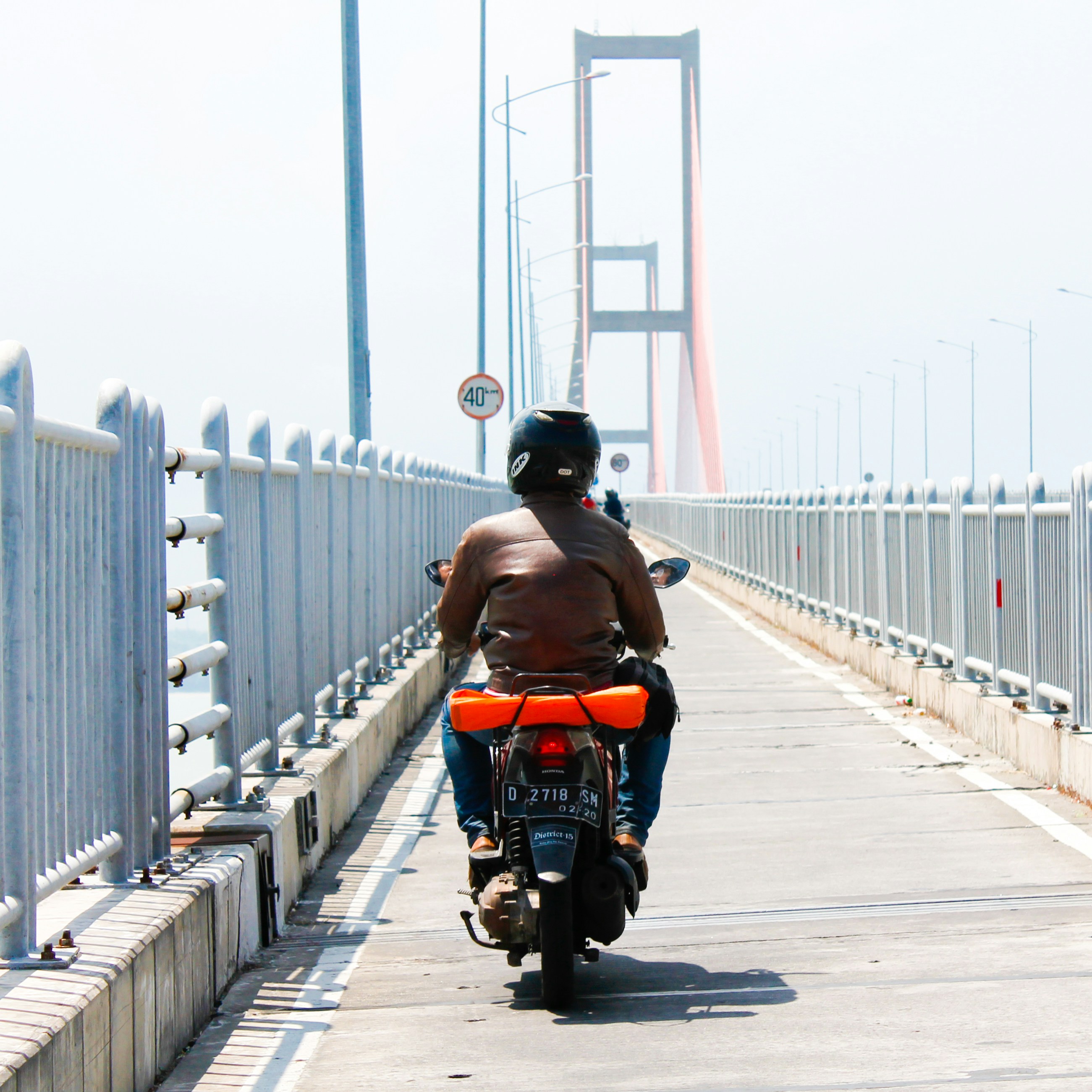 Journey Across the Bridge: A Motorcycle's Perspective