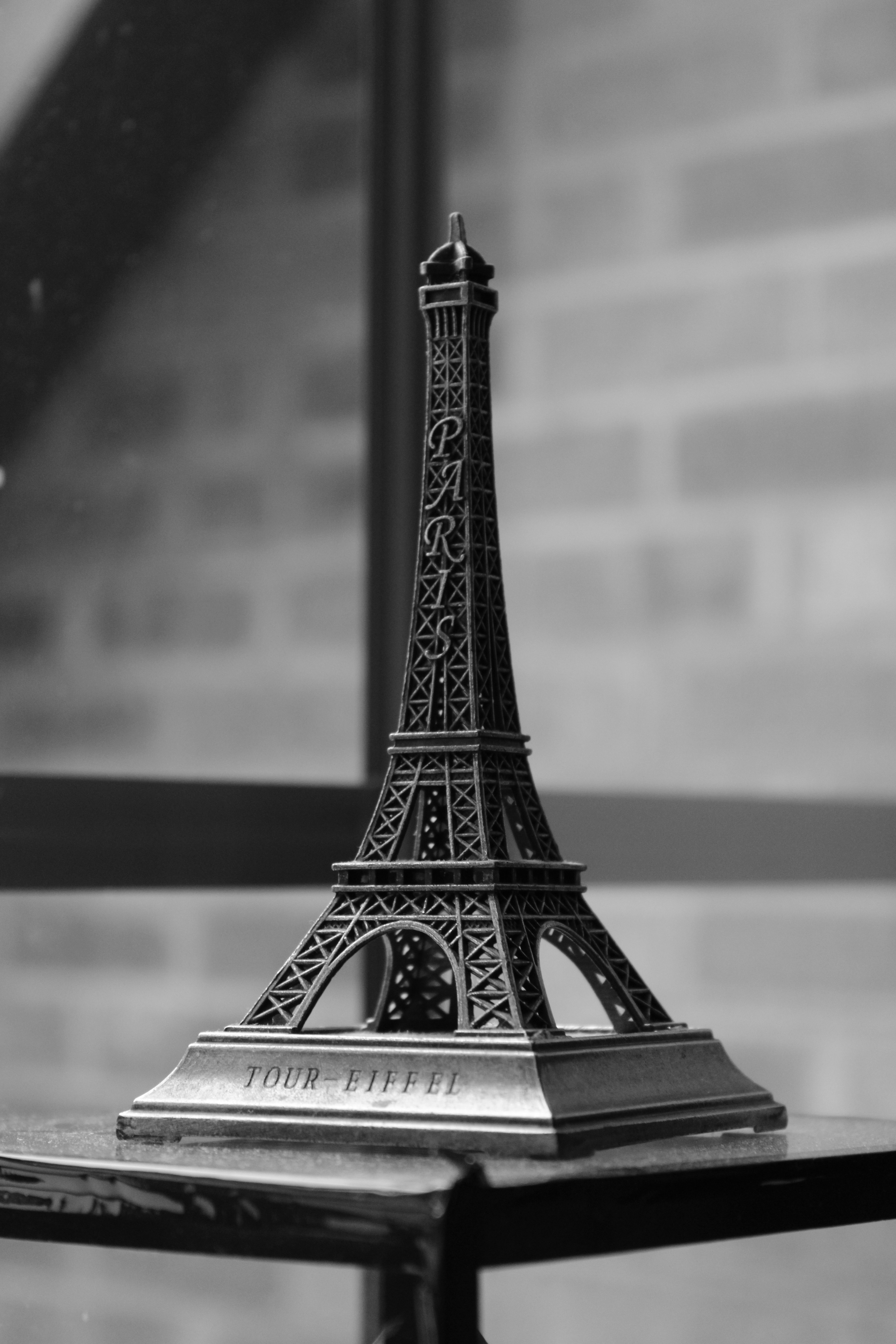 Miniature Eiffel Tower in Soft Focus Noir