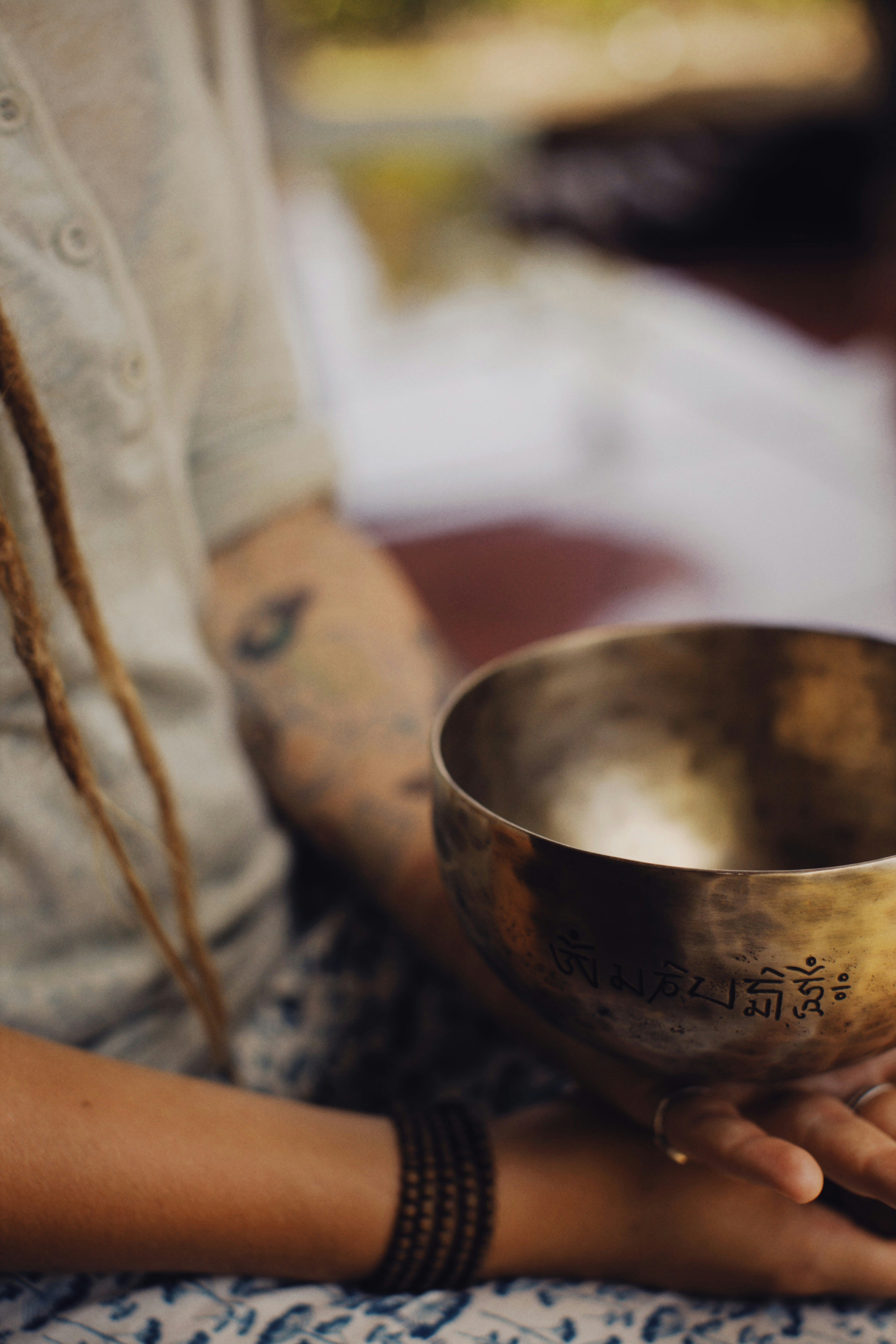 Holding Silence: A Tibetan Singing Bowl in Quiet Hands