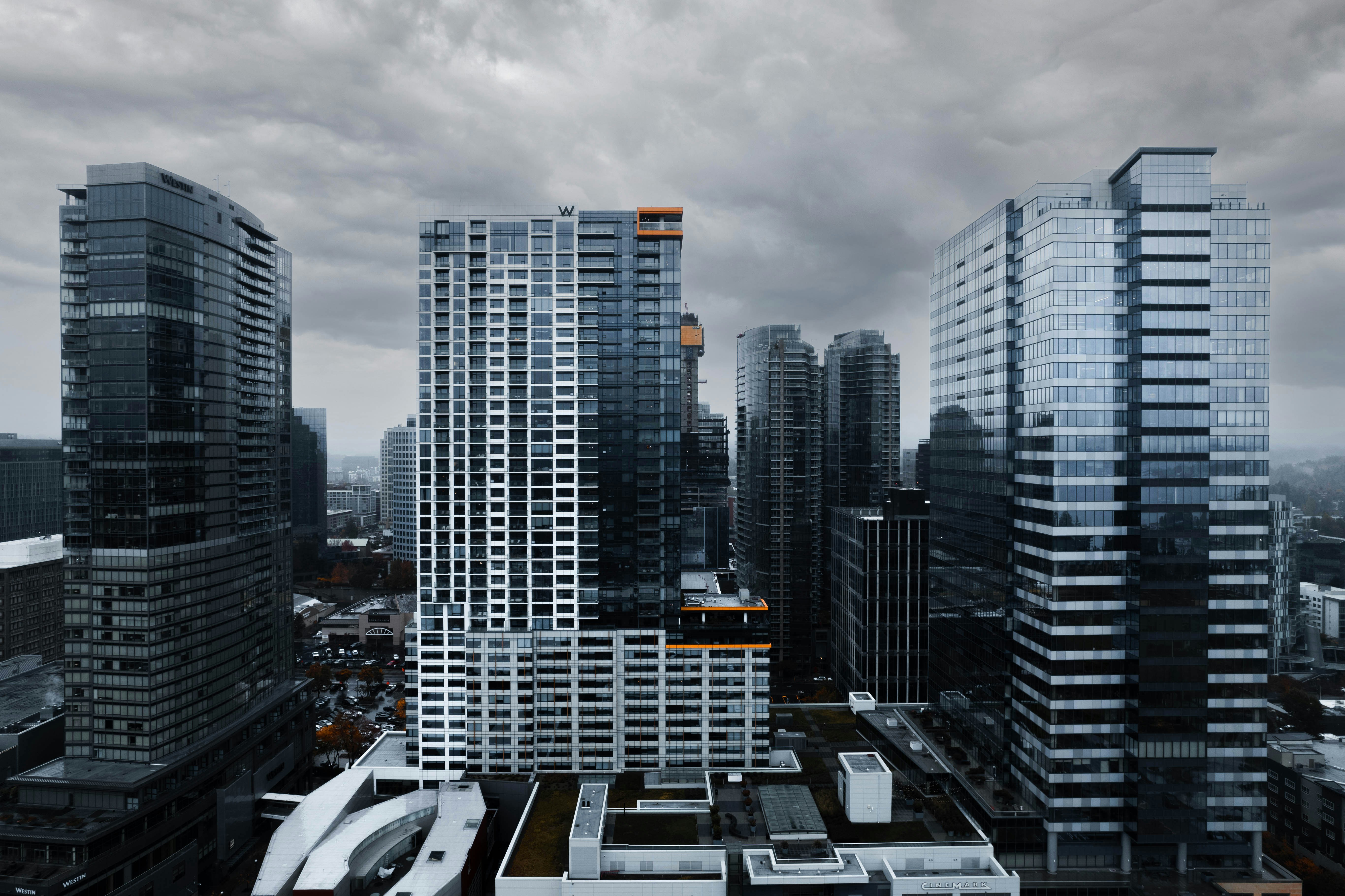 A group of tall buildings in a city photo – Free Bellevue Image on Unsplash