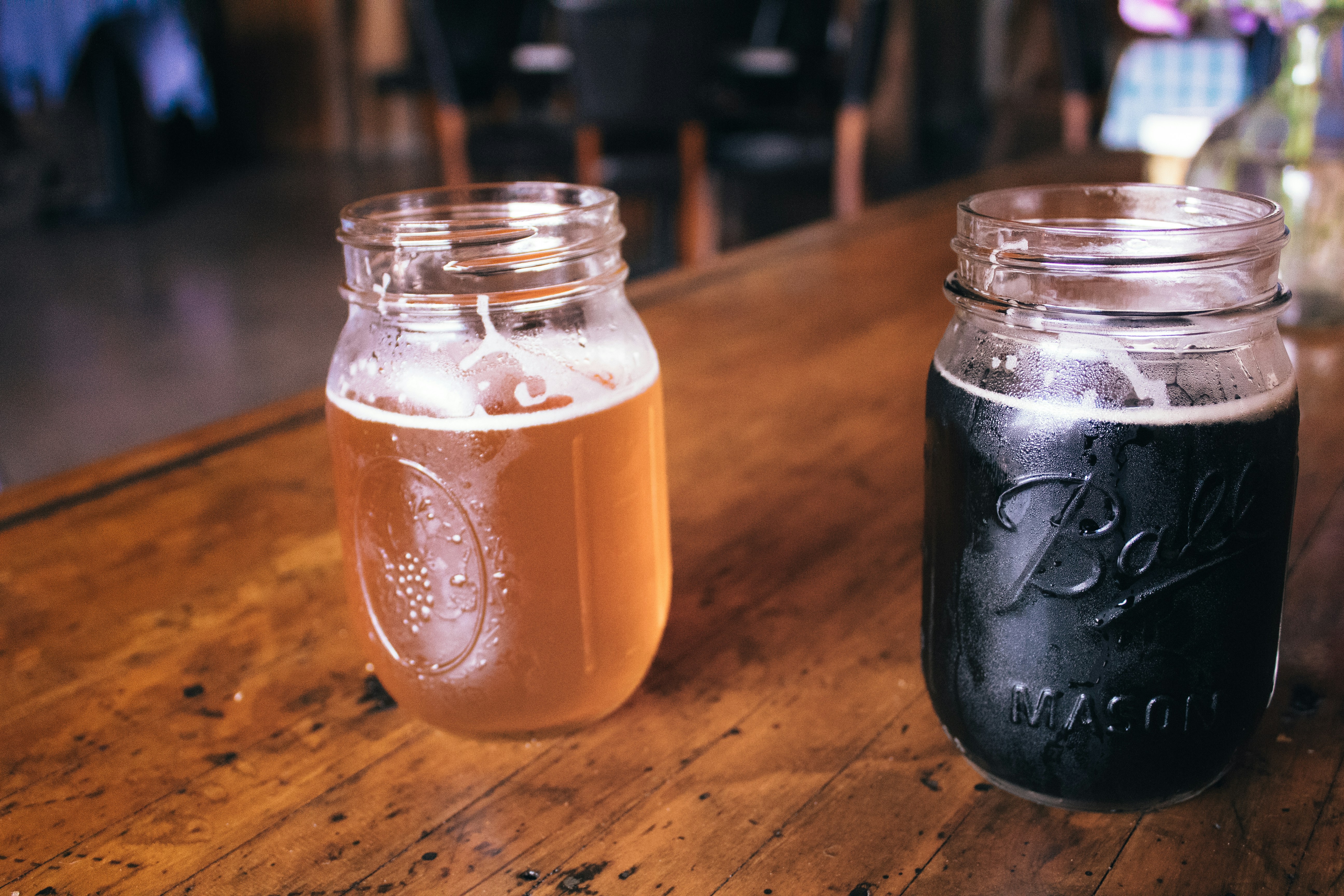 Two options at a local brewery.