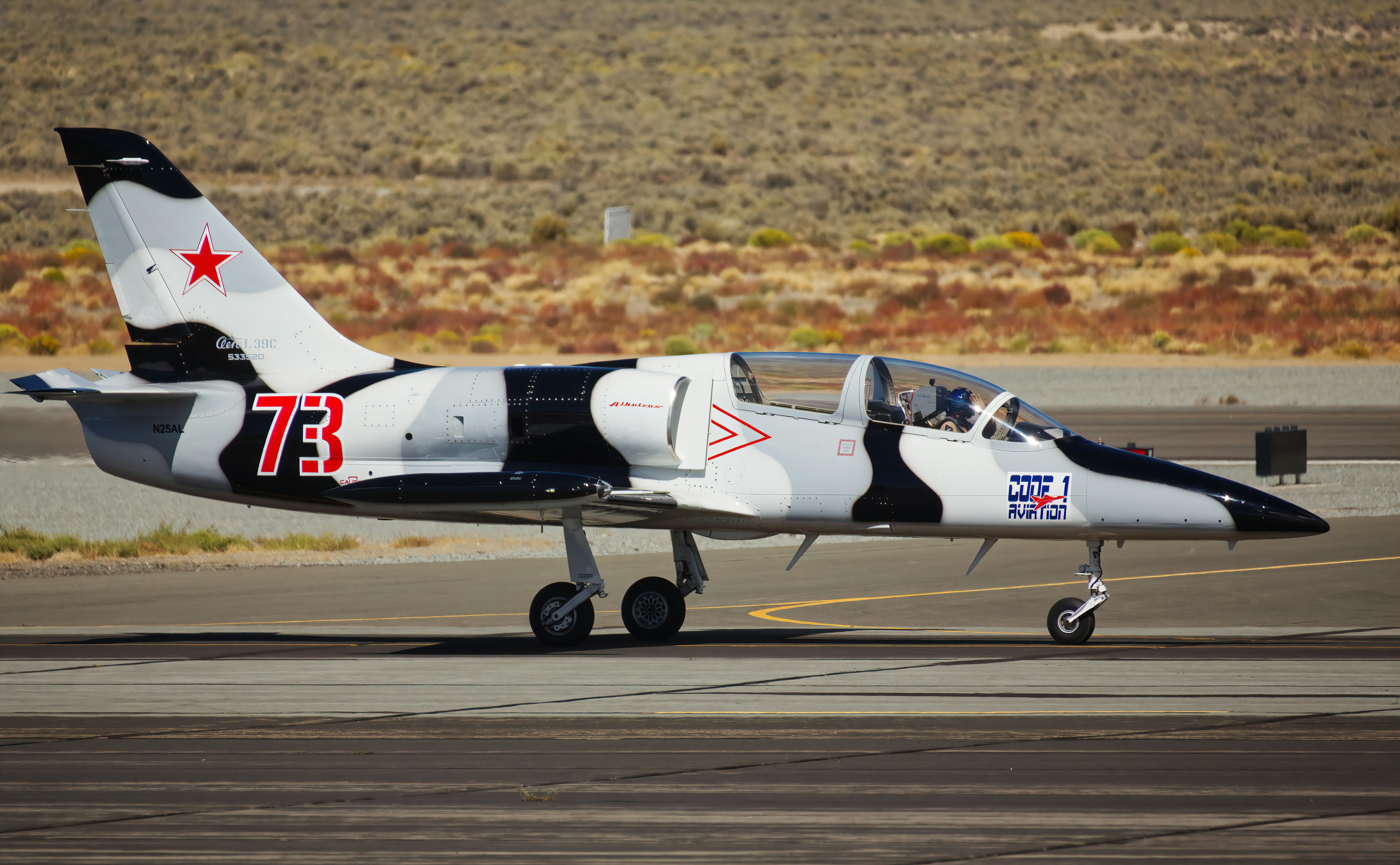 Jet Taxi: Azeotrope of Vintage Livery on the Desert Tarmac