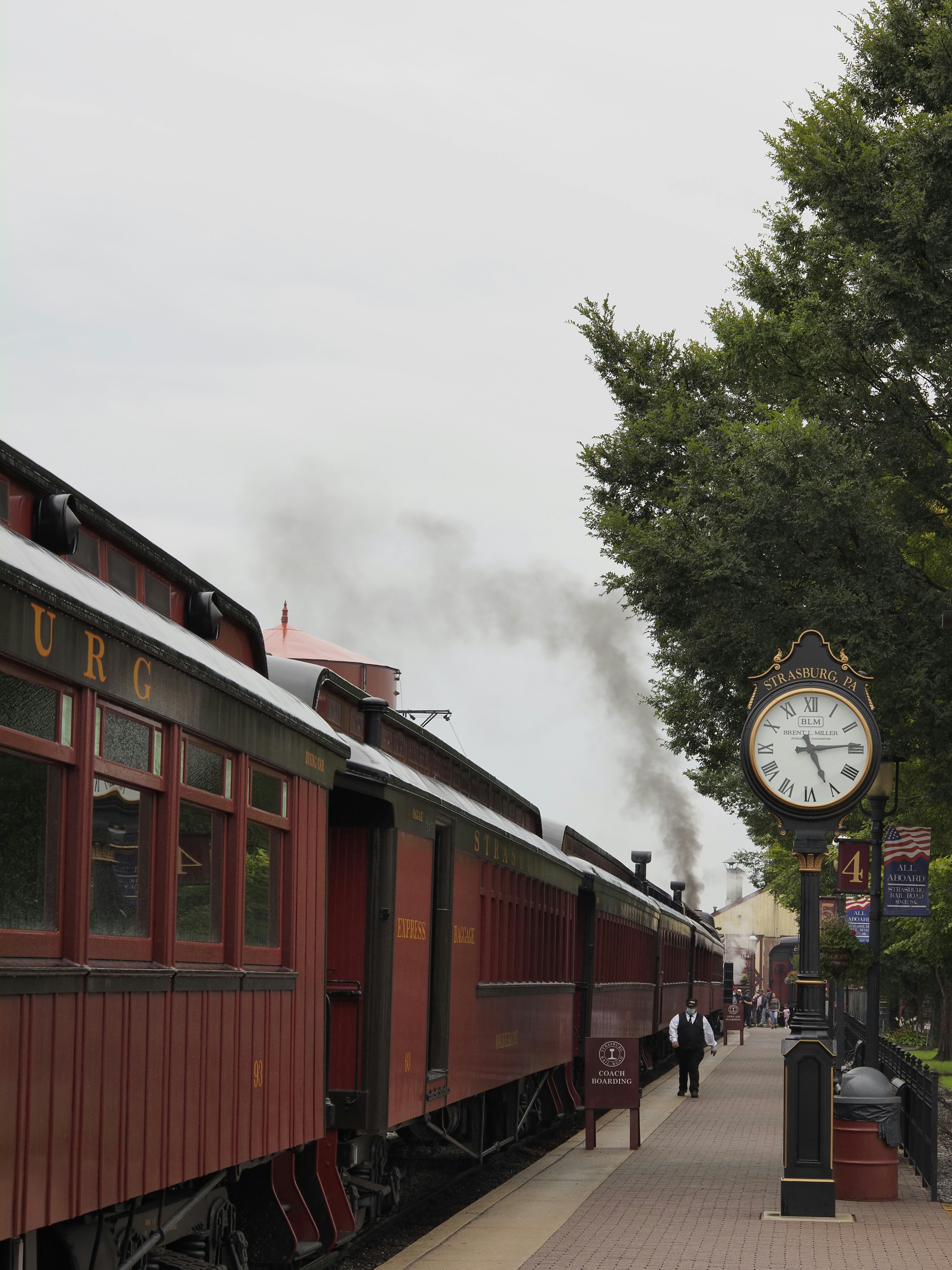 Timekeeper on the Strasburg Platform: Steam and Steel