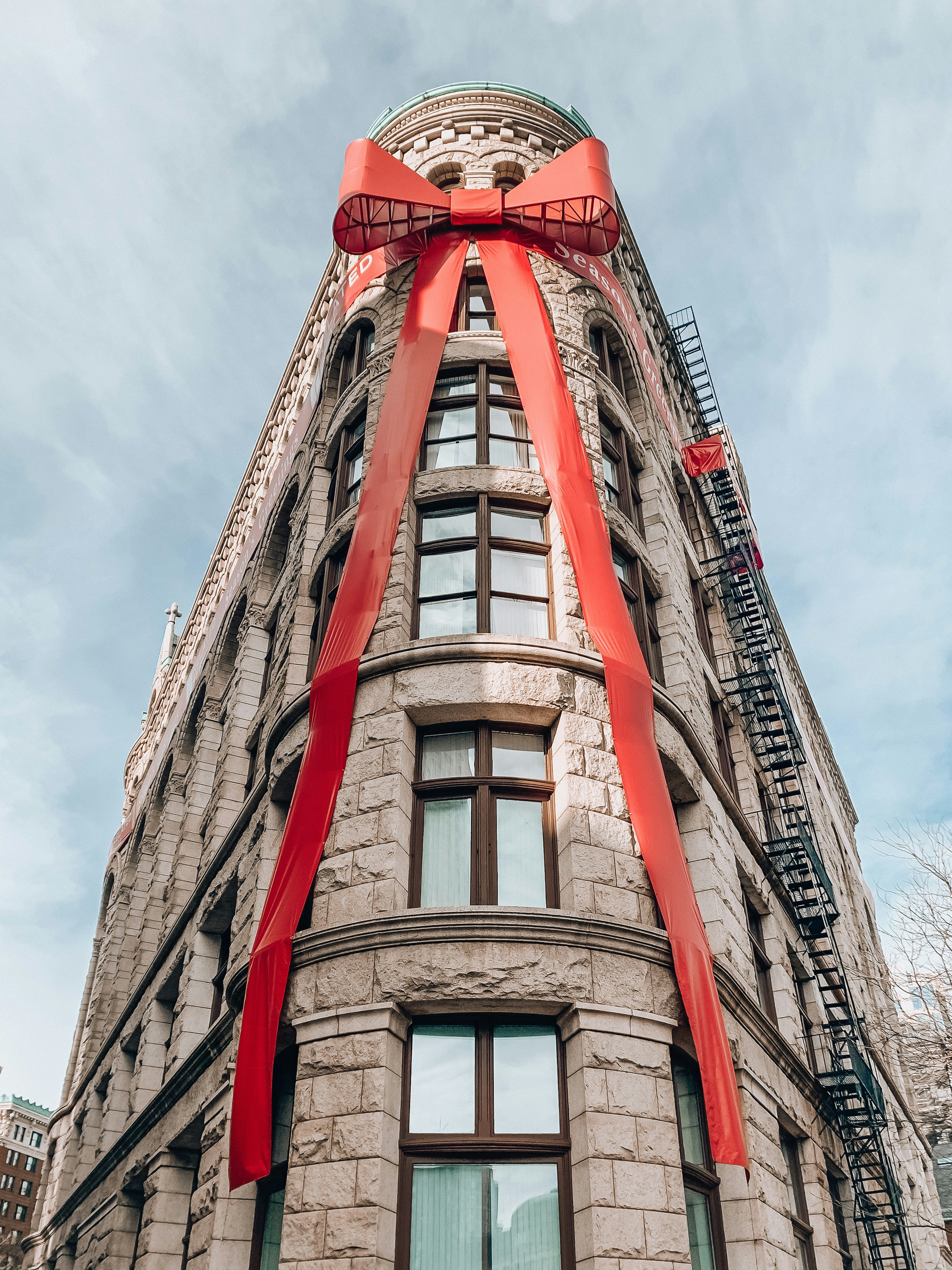 A Grand Facade Wrapped in a Scarlet Ribbon