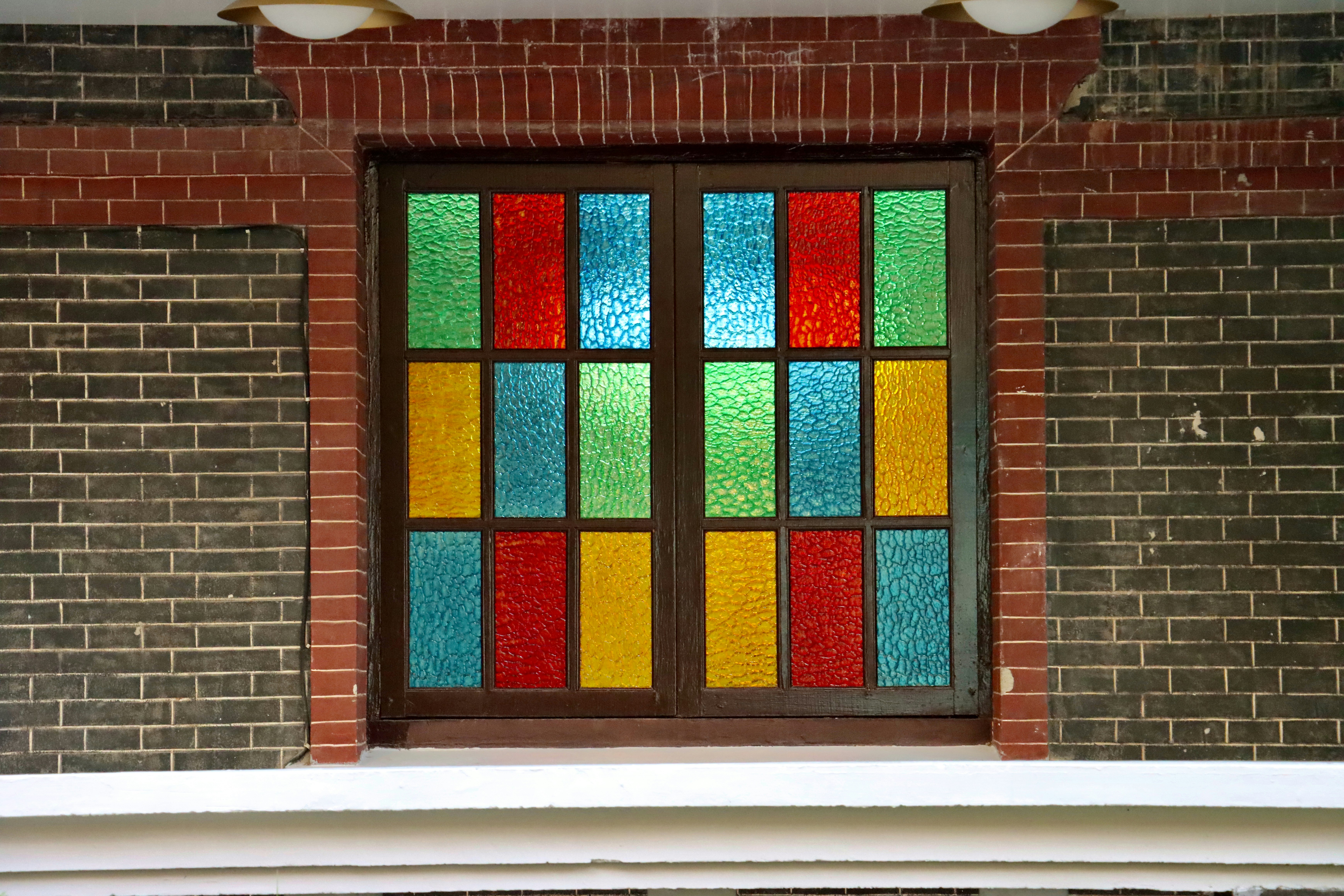A colorful window glasses
