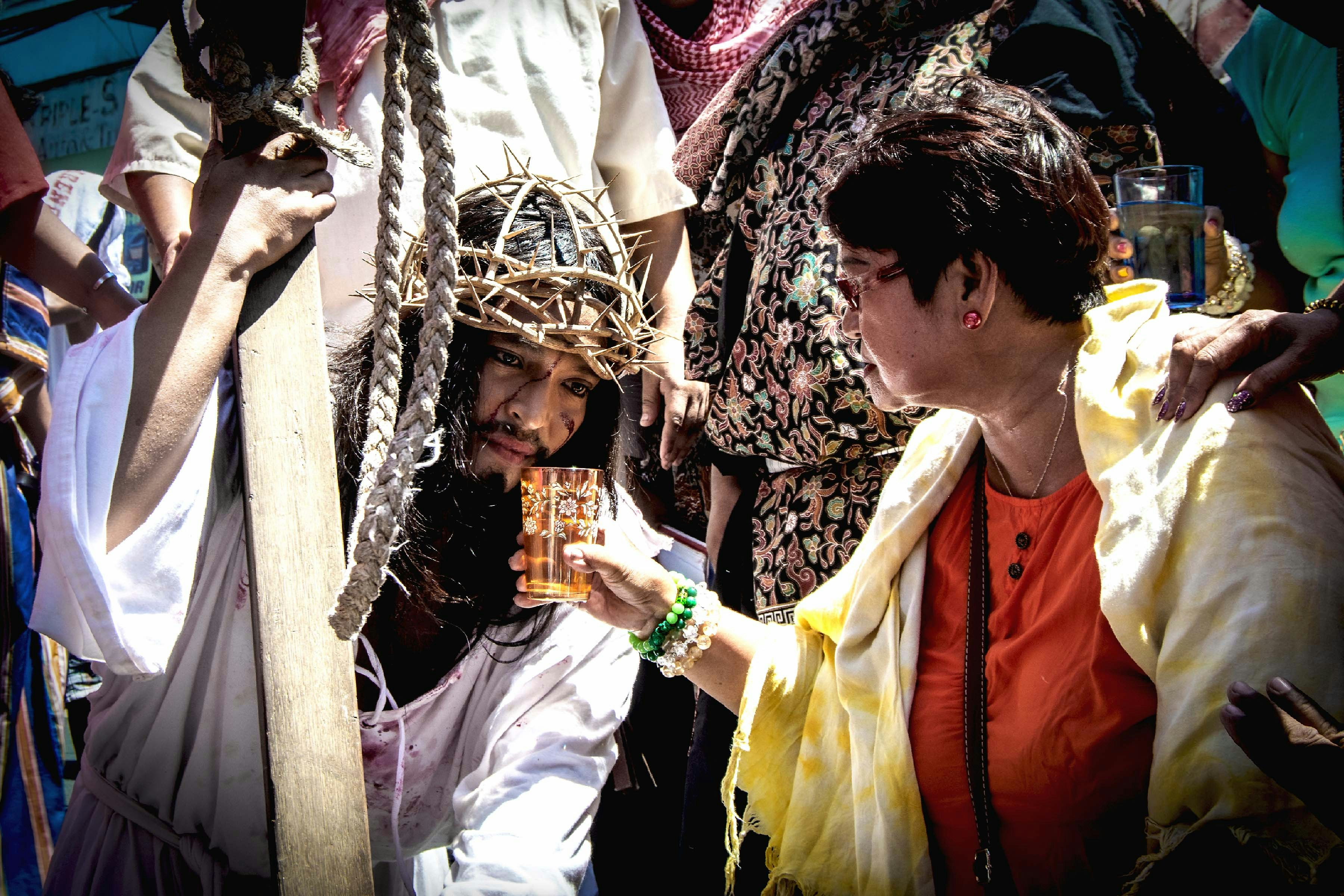 A group of people dressed up in costumes photo – Free Human Image on ...