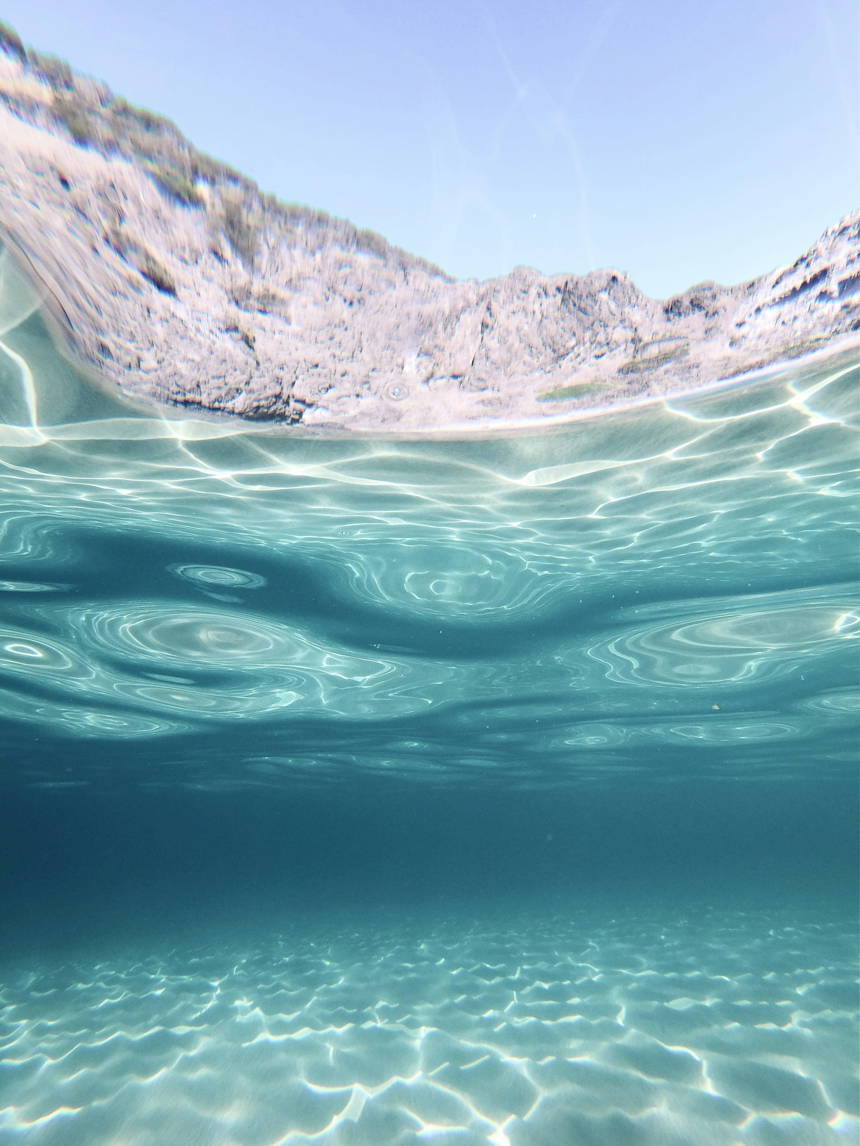 A view of the water from under the surface of the water photo – Free ...