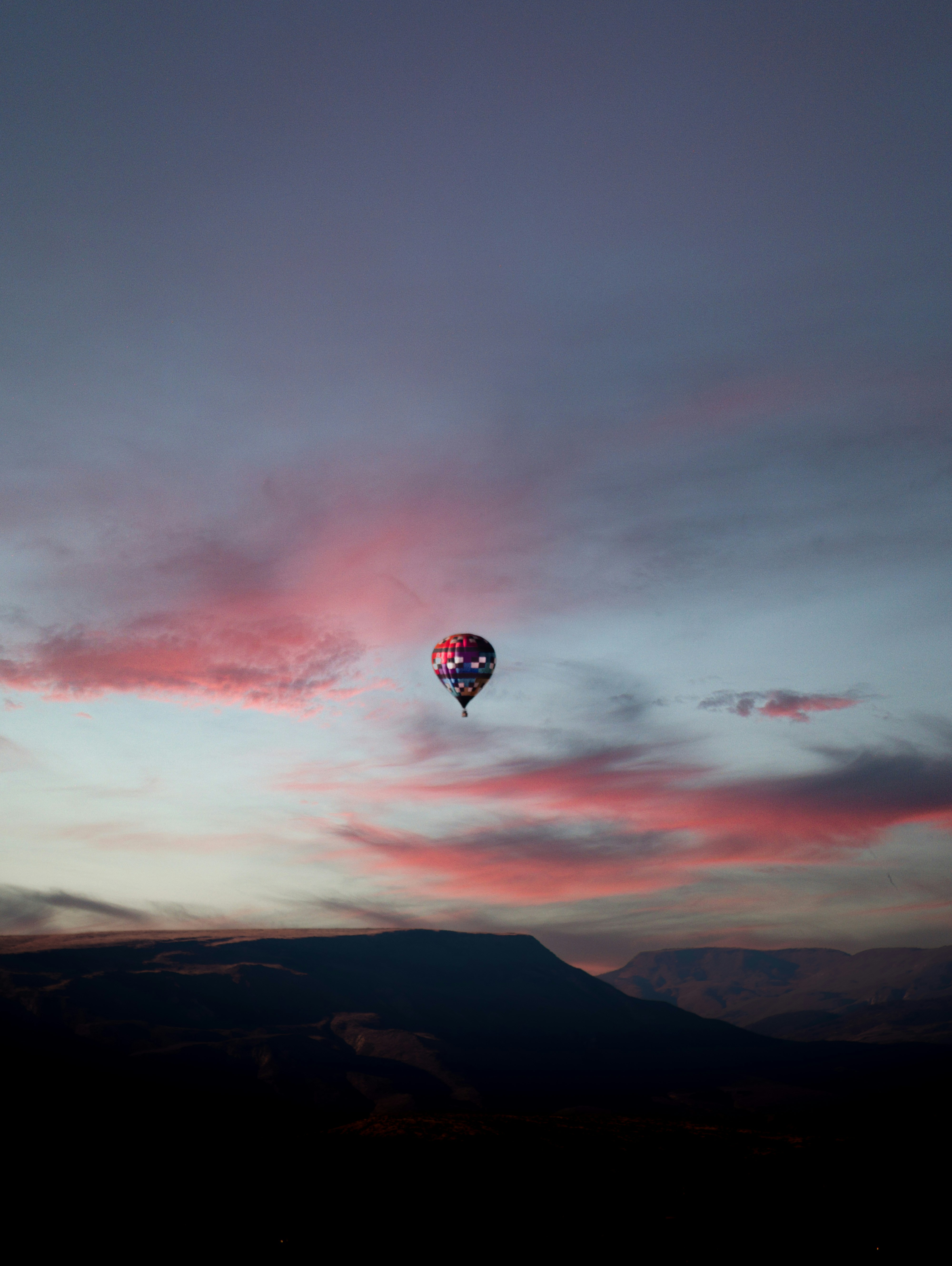 Balloon Above the Sunset Ridge