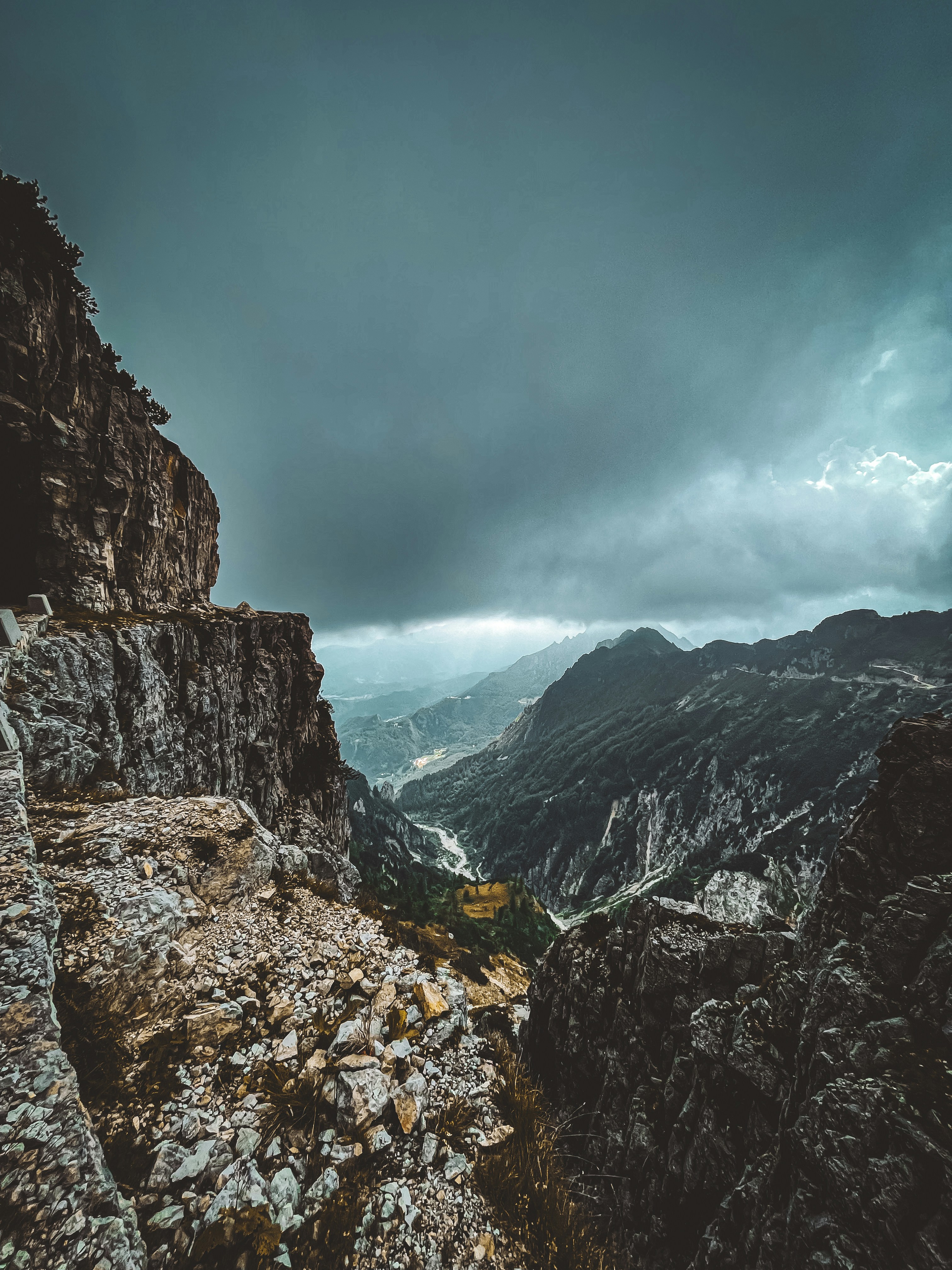 A view of the mountains from a high point of view photo – Free Nature ...