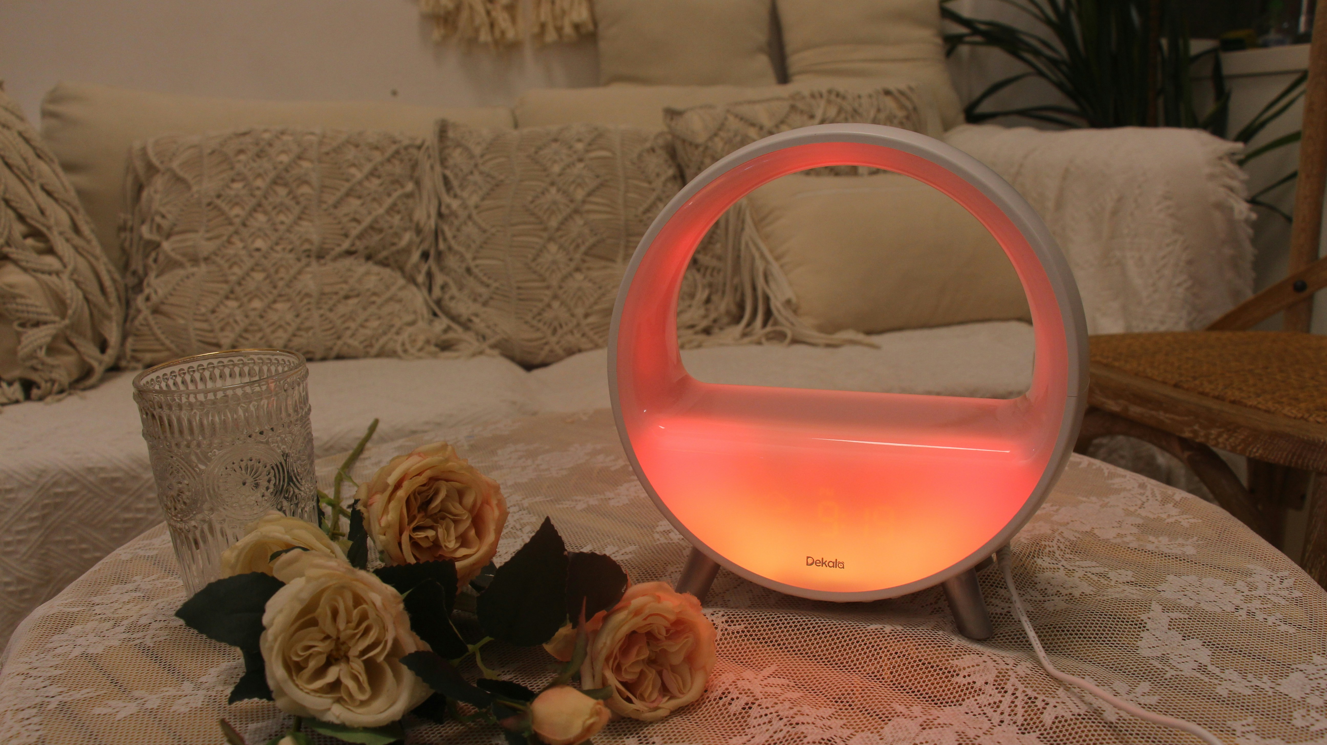 Dekala Arches smart ambient alarm clock lamp, wake up light. Sleep-aid & sunlight simulator & warm light & sound machine, bring you a refreshed morning and peaceful night.