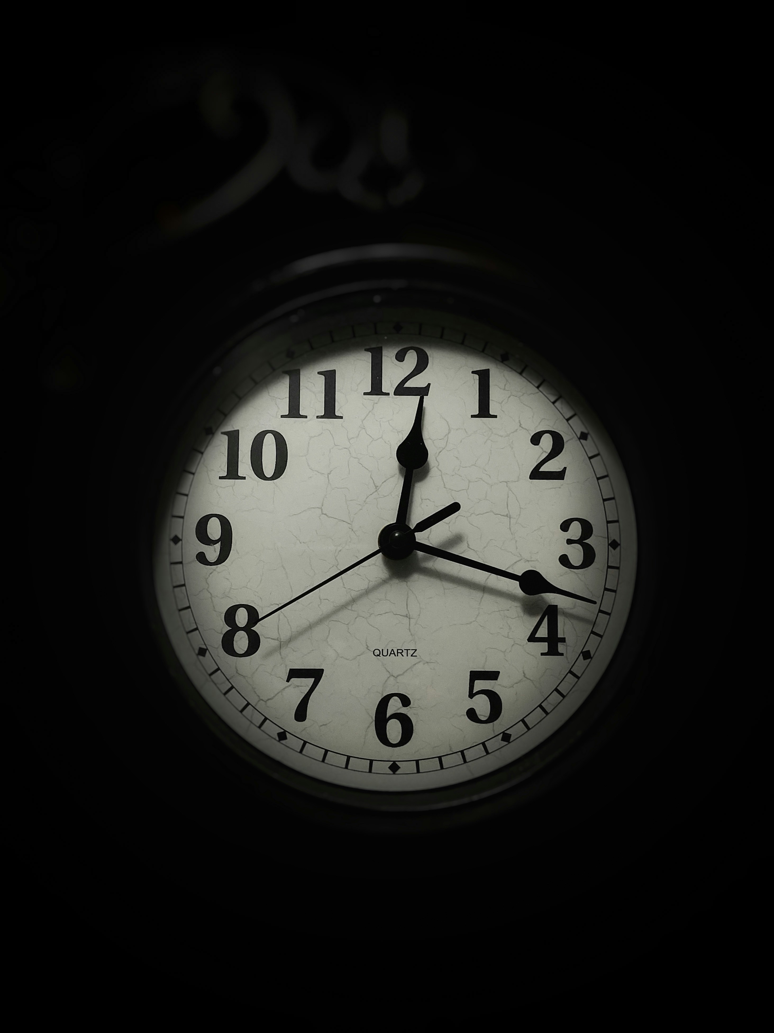 A black and white clock in the dark photo – Free Clock tower Image on ...