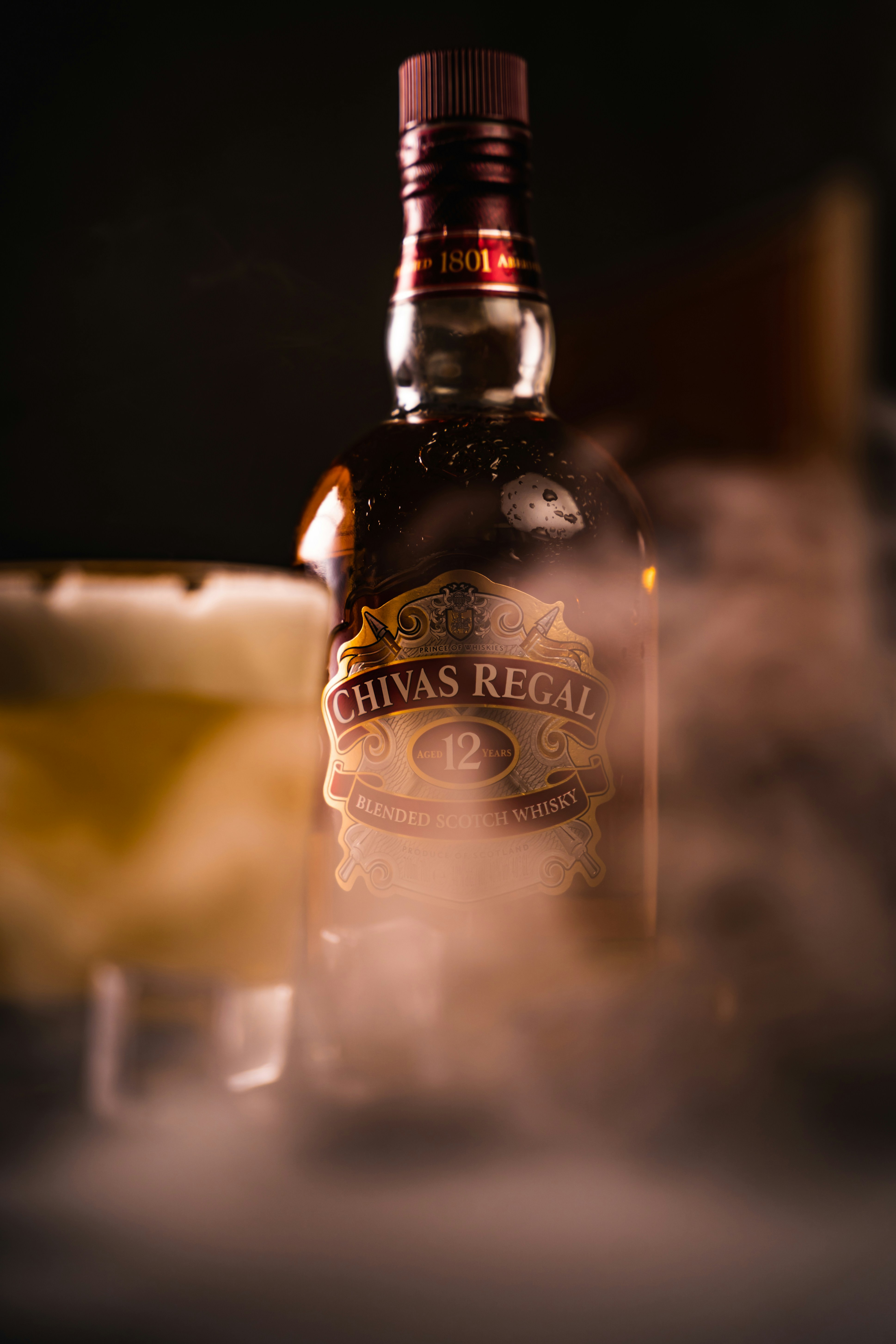 Amber Reverie: Chivas Regal 12 in a velvet glow