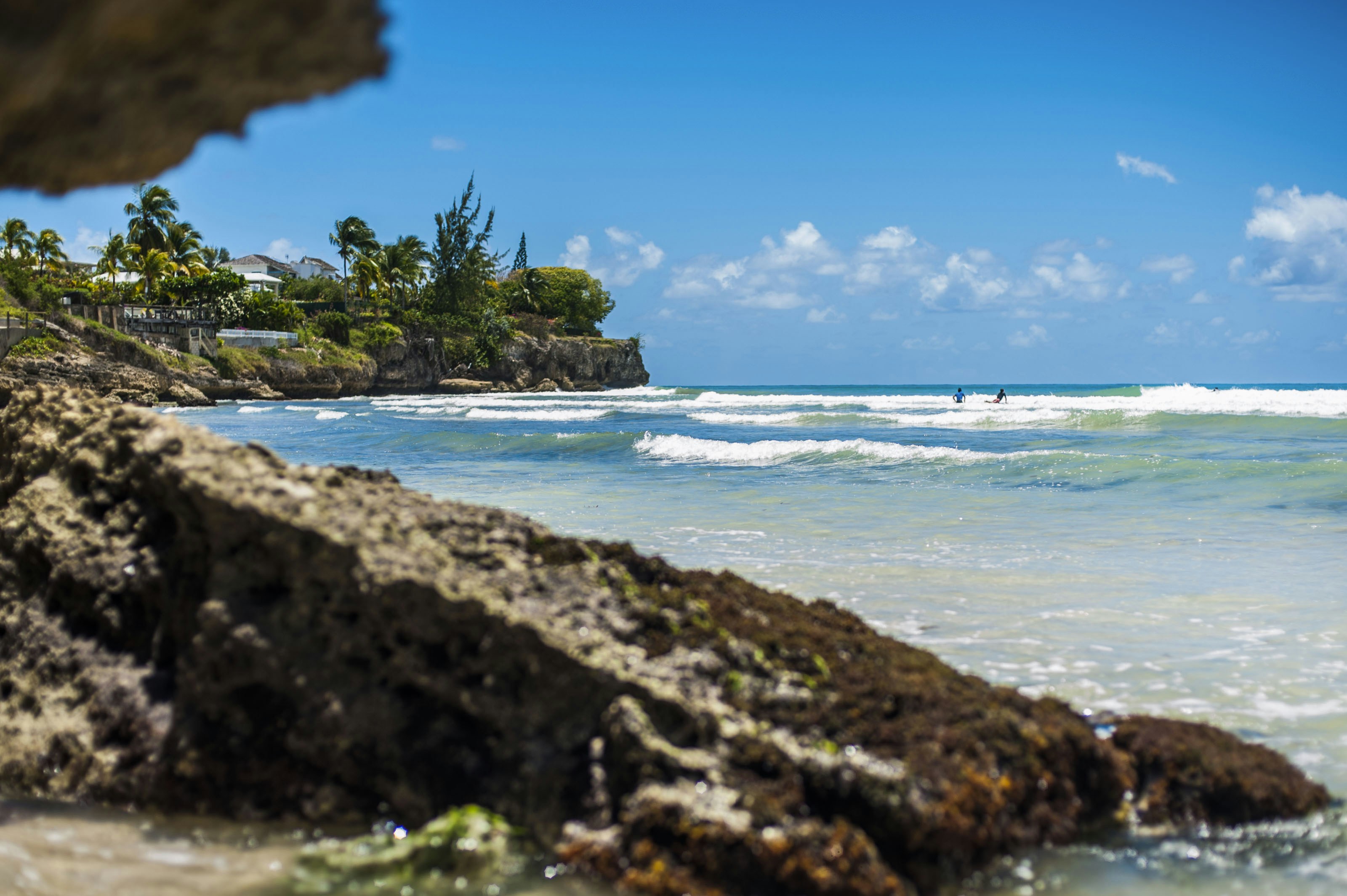 A person riding a surfboard on a wave in the ocean photo – Free ...