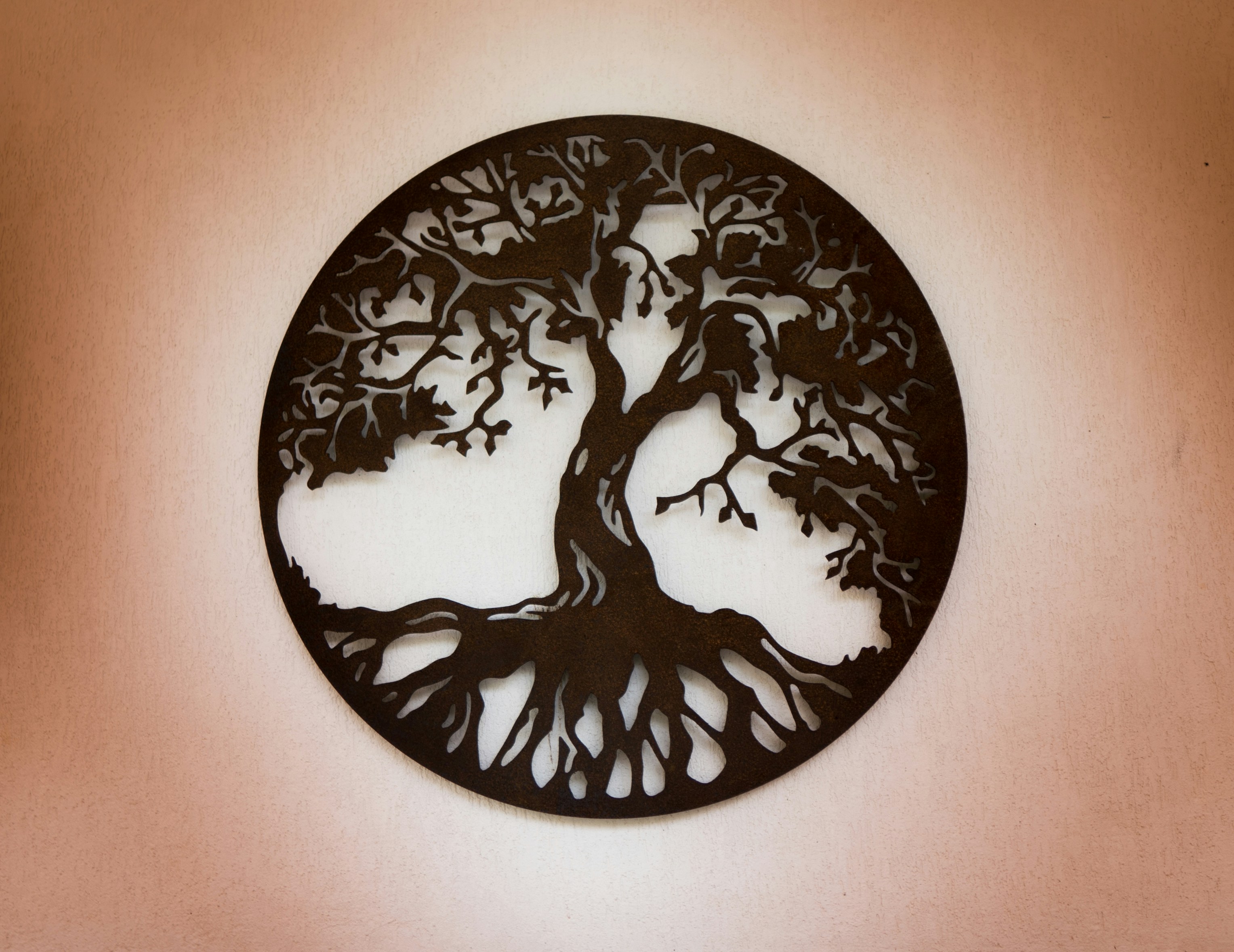 A metal tree of life hanging on a wall photo – Free Mumbai Image on ...
