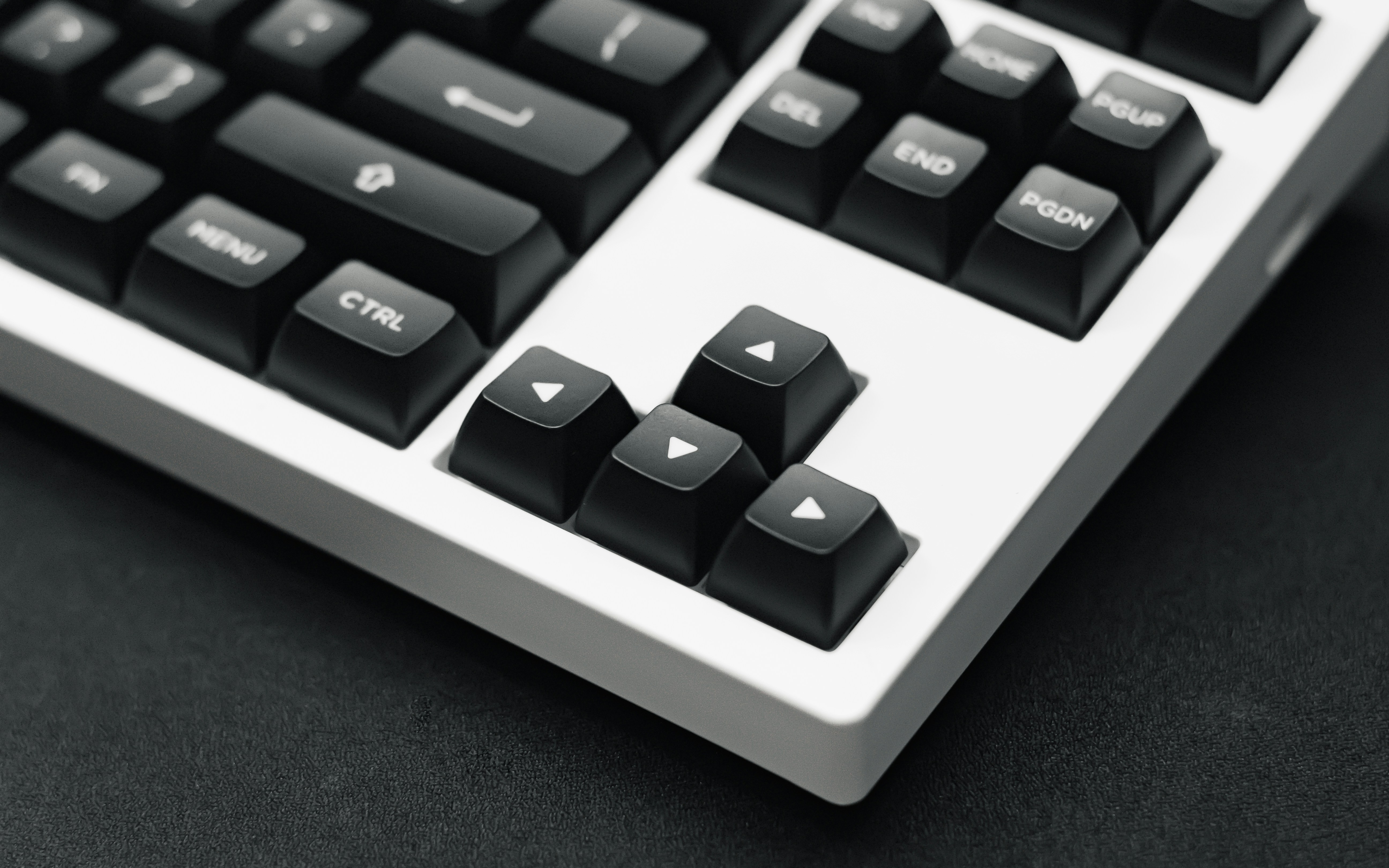 A close up of a black and white keyboard photo – Free Electronics Image ...