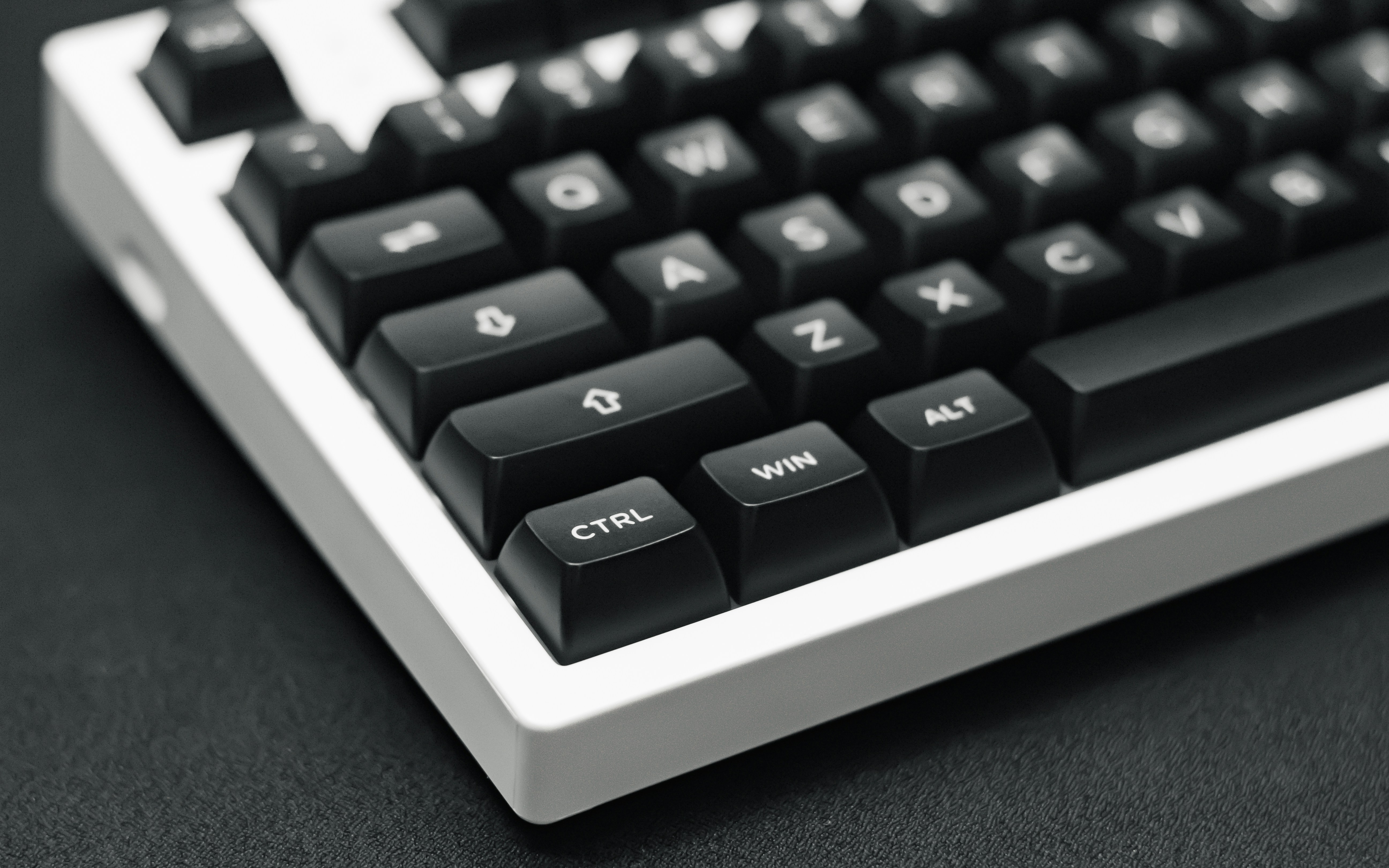 A close up of a black and white keyboard photo – Free Computer keyboard ...