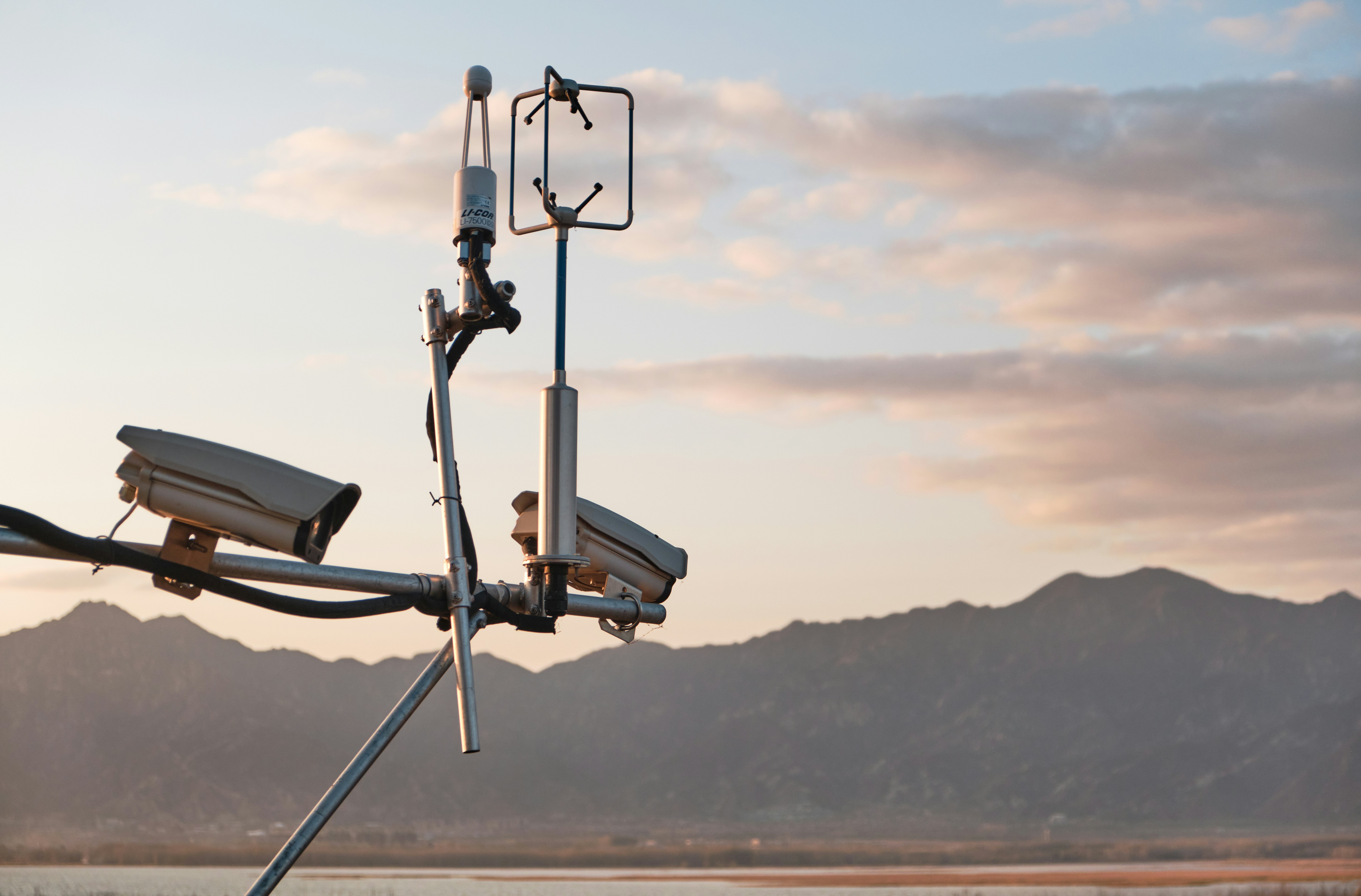 Dusk Over the Desert Sensor Array