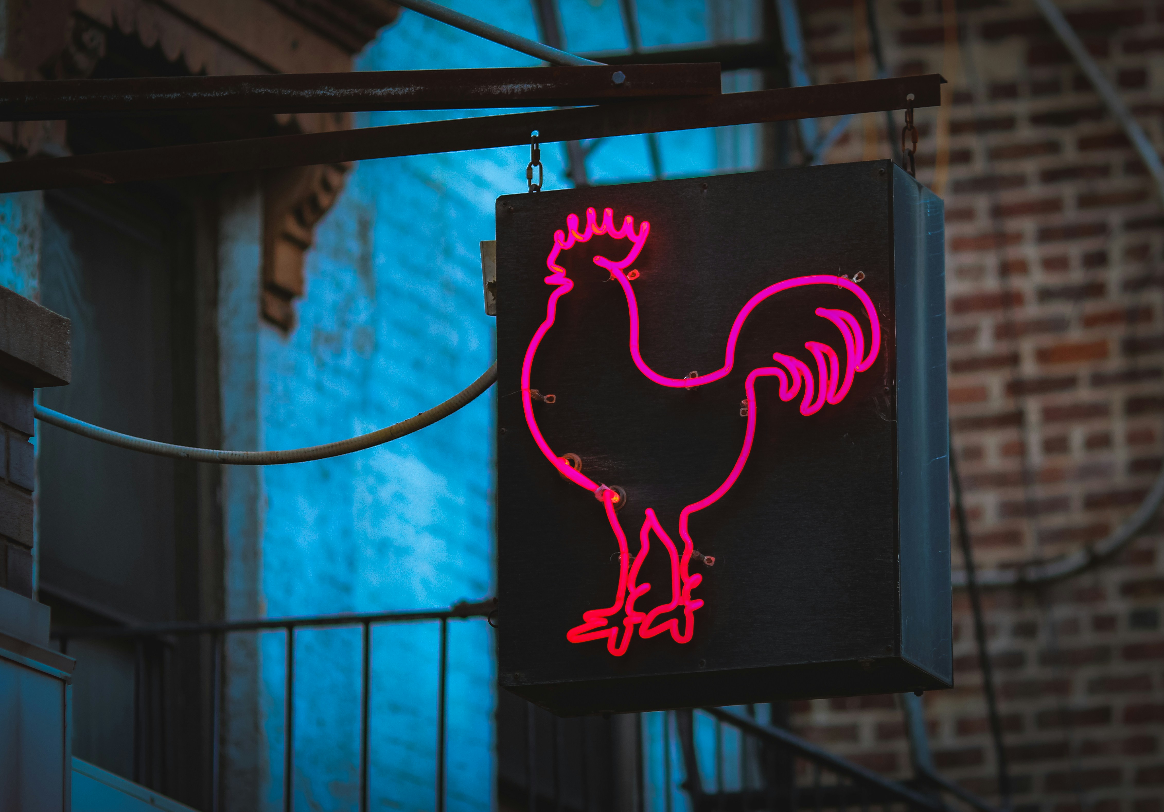 a sign on the side of a building
