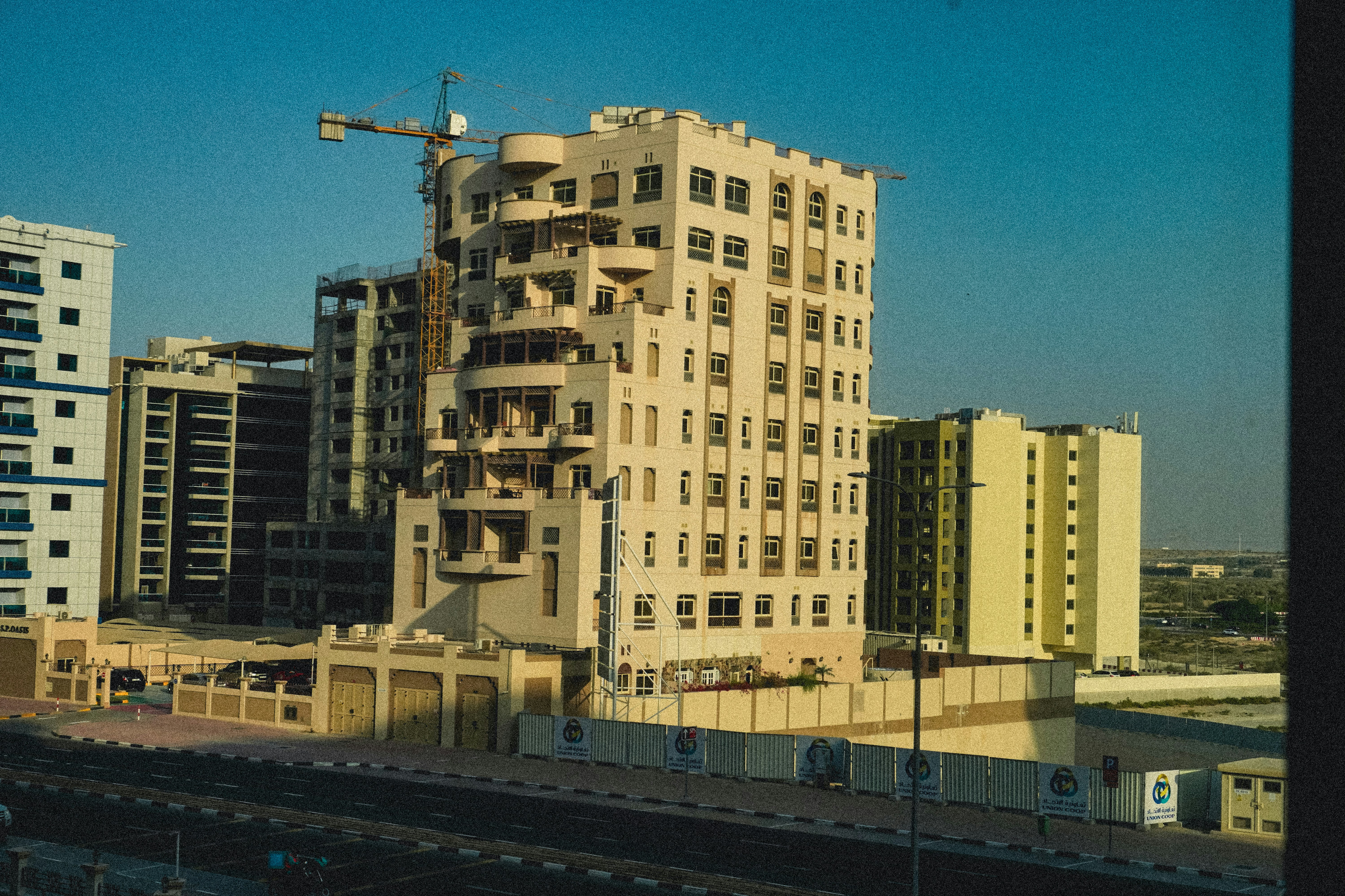 Midrise Construction against a Clear Blue Sky