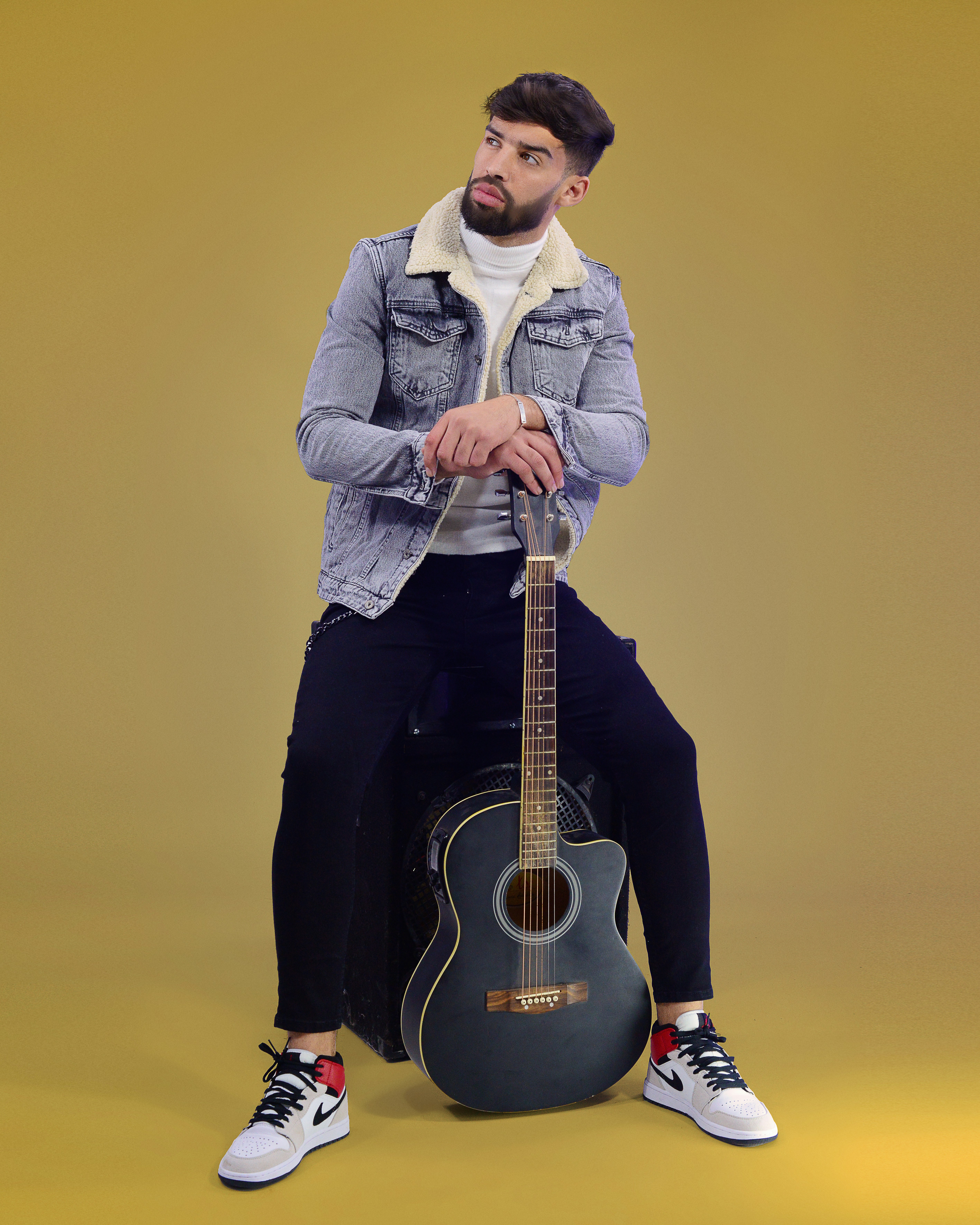 Guitars and Quiet Confidence: A Studio Moment