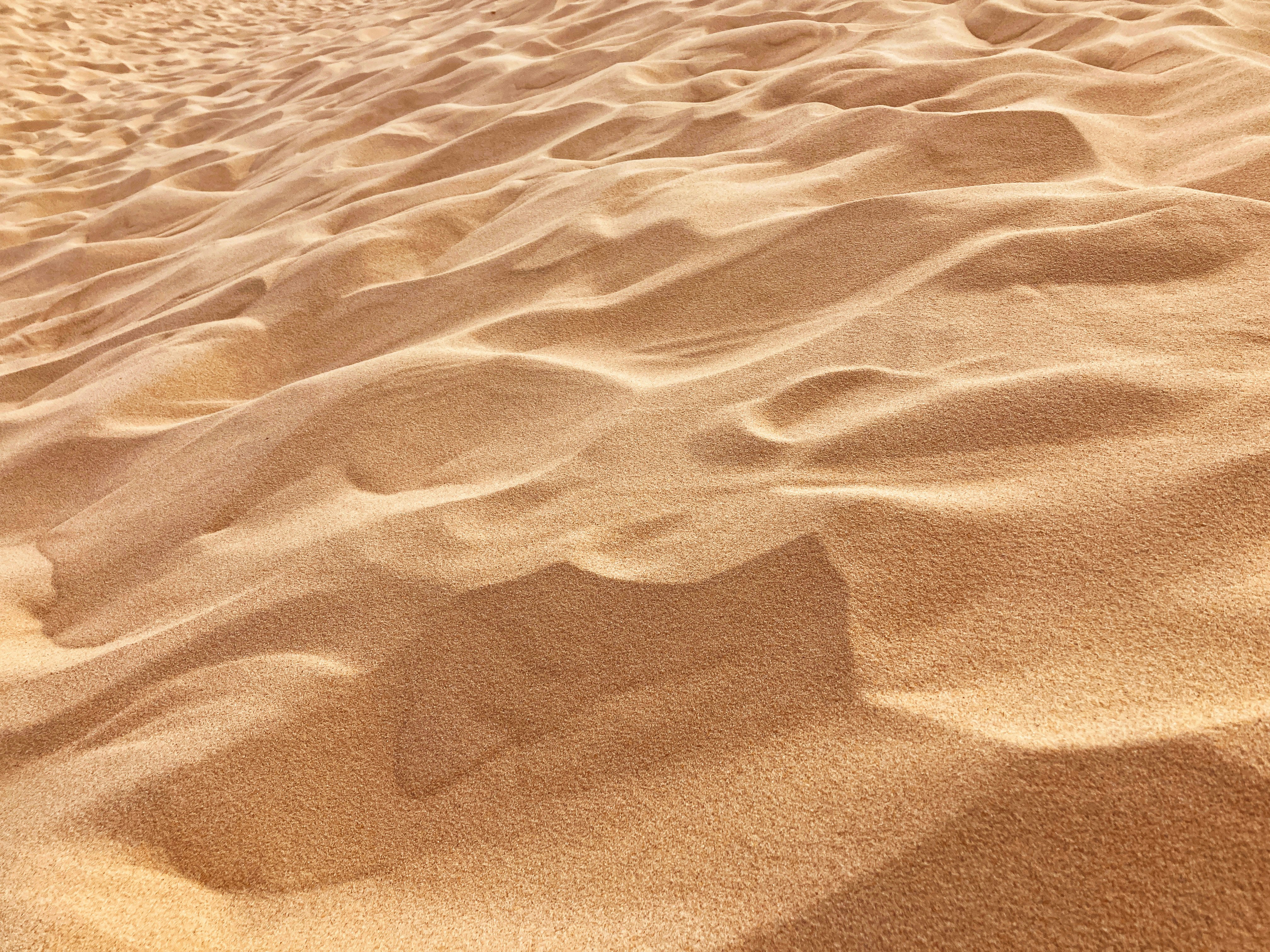 A sandy beach covered in lots of sand photo – Free Sand Image on Unsplash