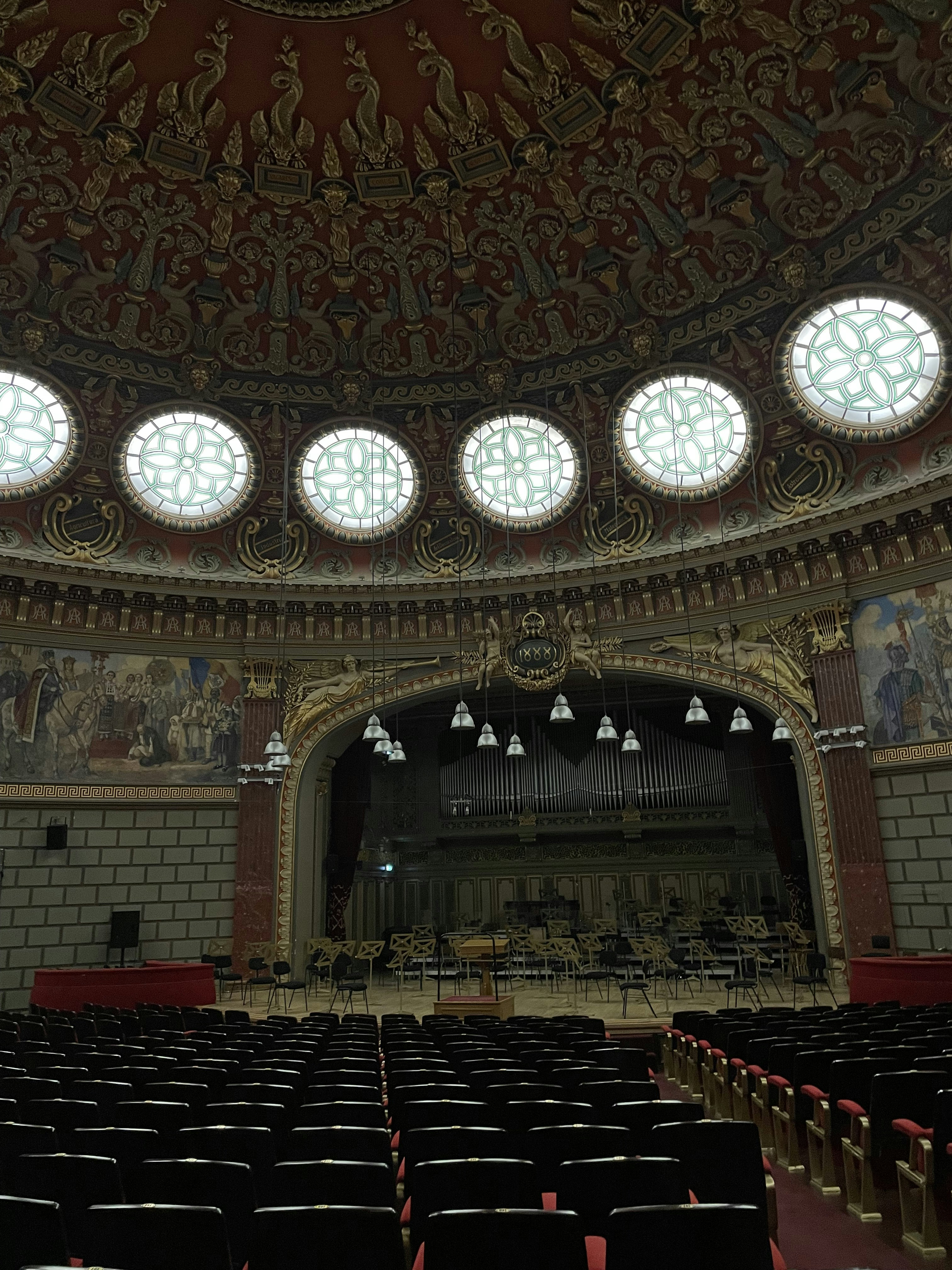 A view of a large auditorium from the front of the room photo – Free ...