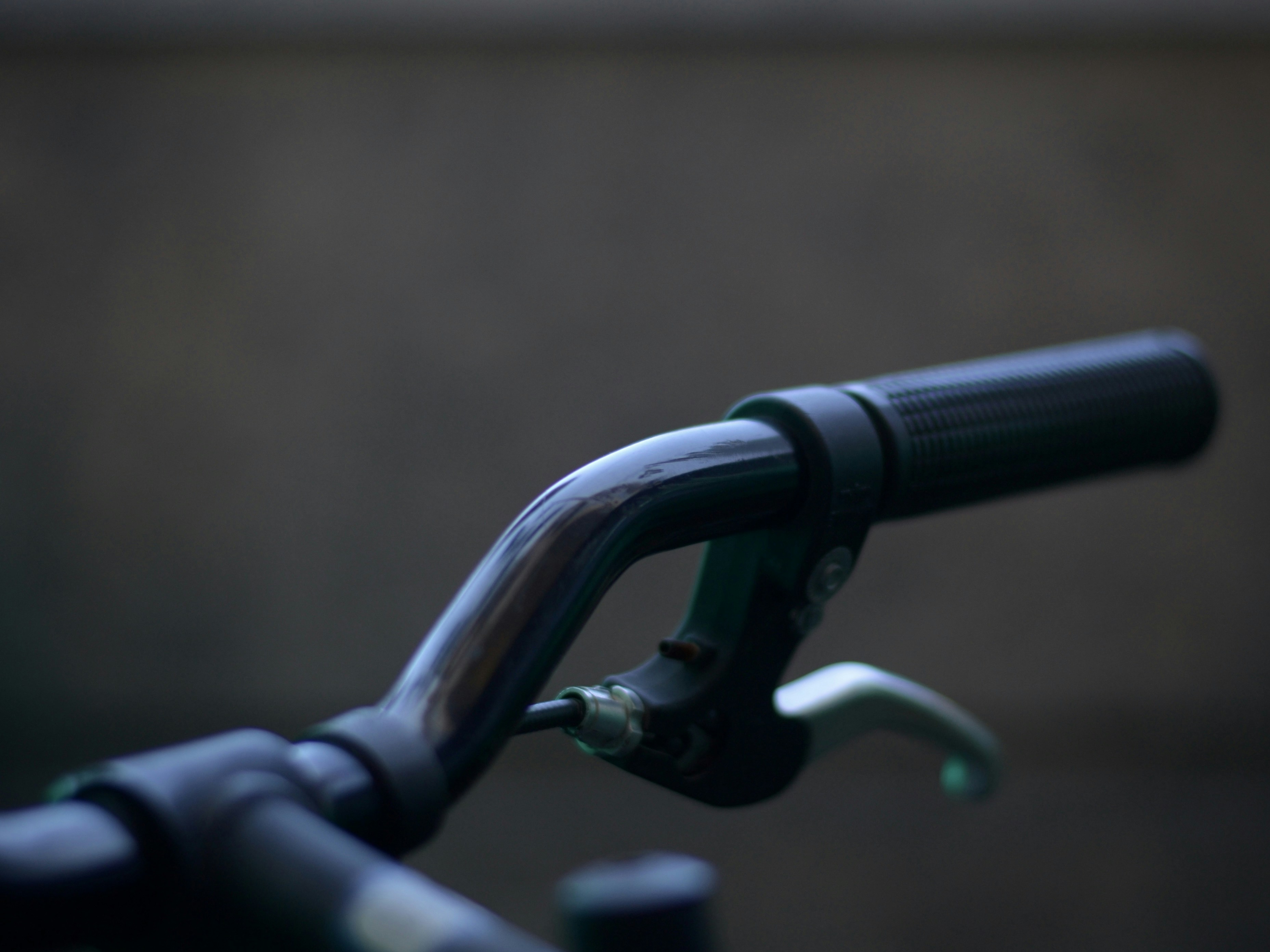 Chrome Curve: A Bicycle Handlebar in Focus