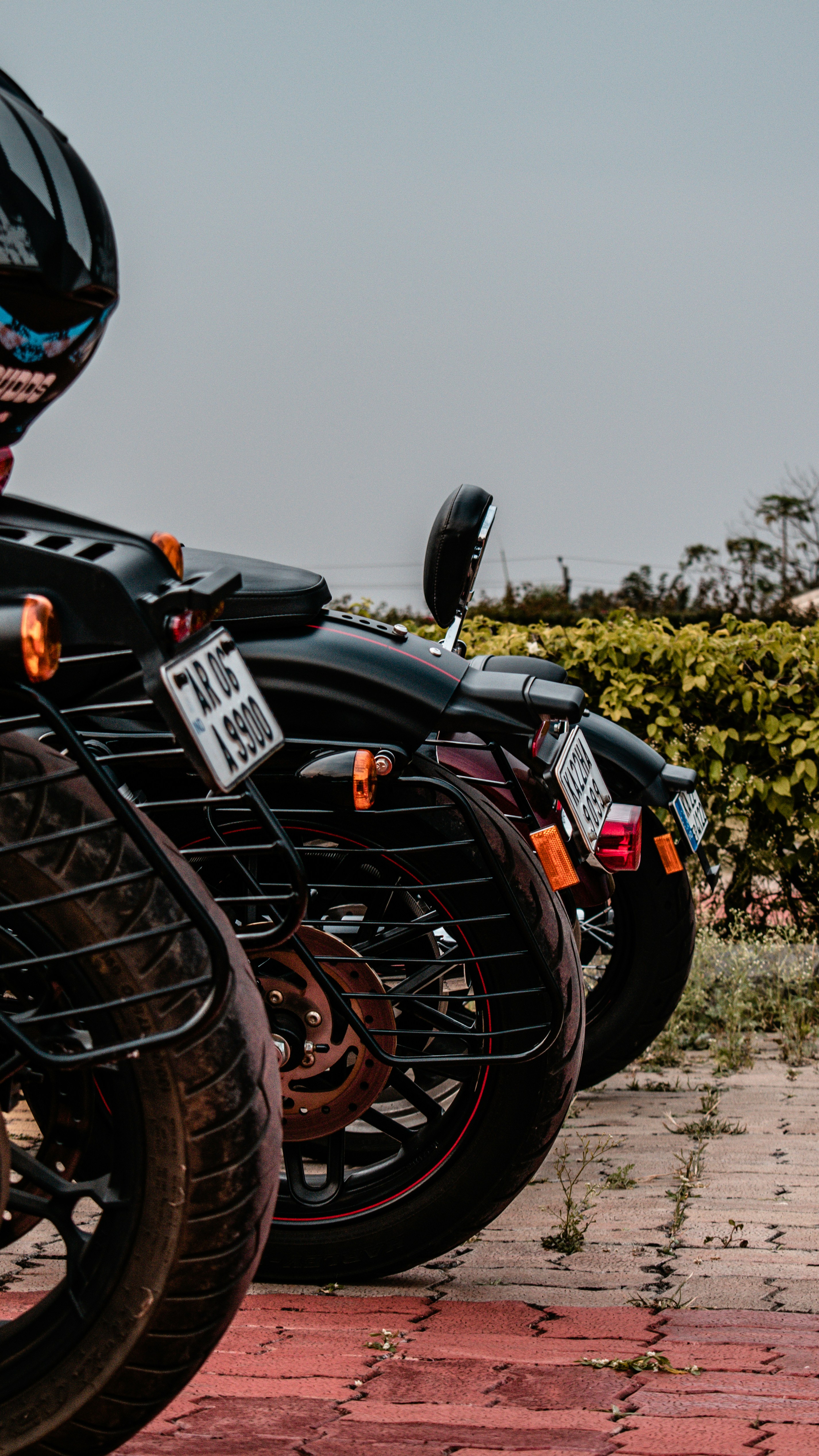 Rear-Row Identity: A Quiet Lineup of Classic Motorcycles