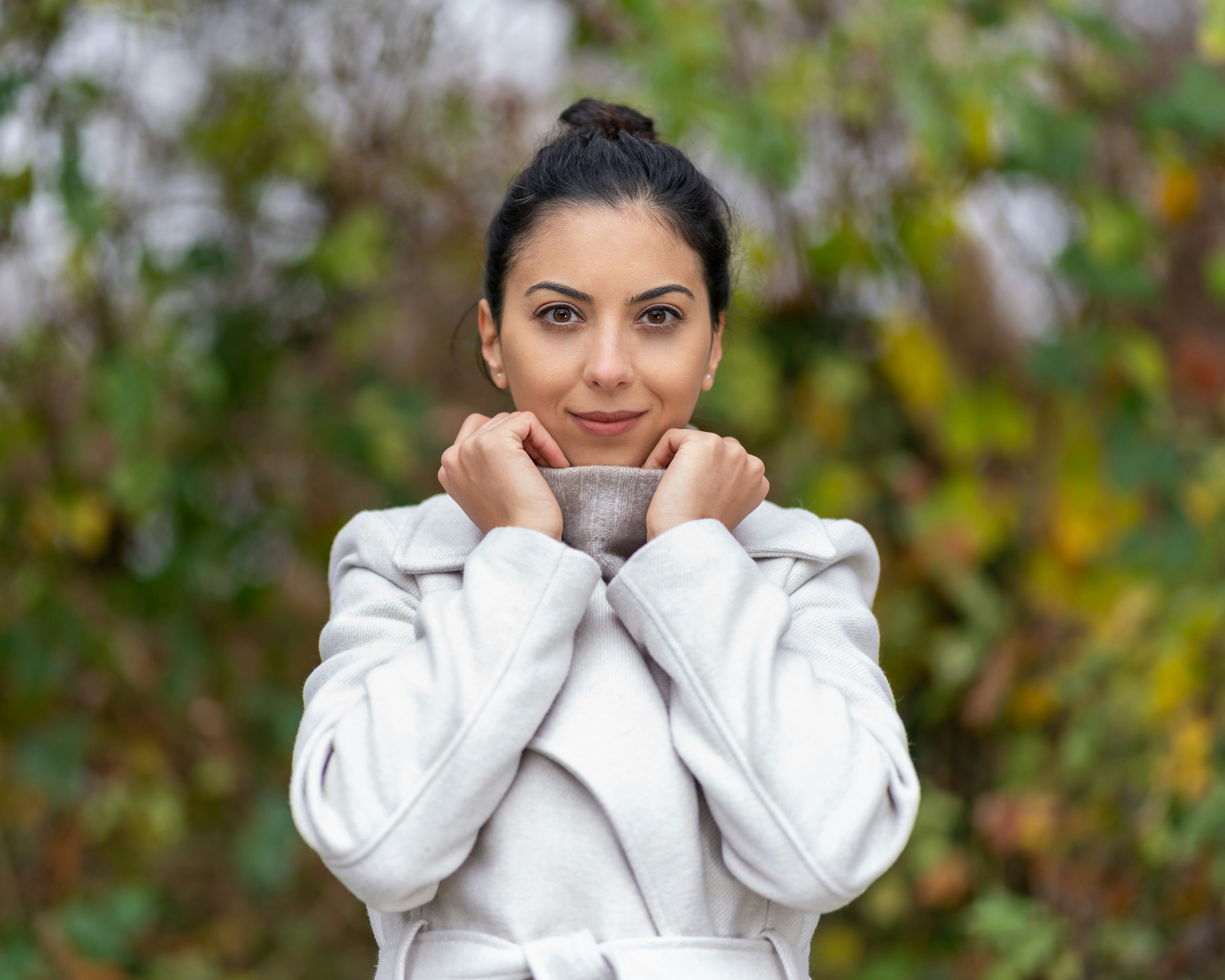 Cozy Portrait in a Quiet Garden
