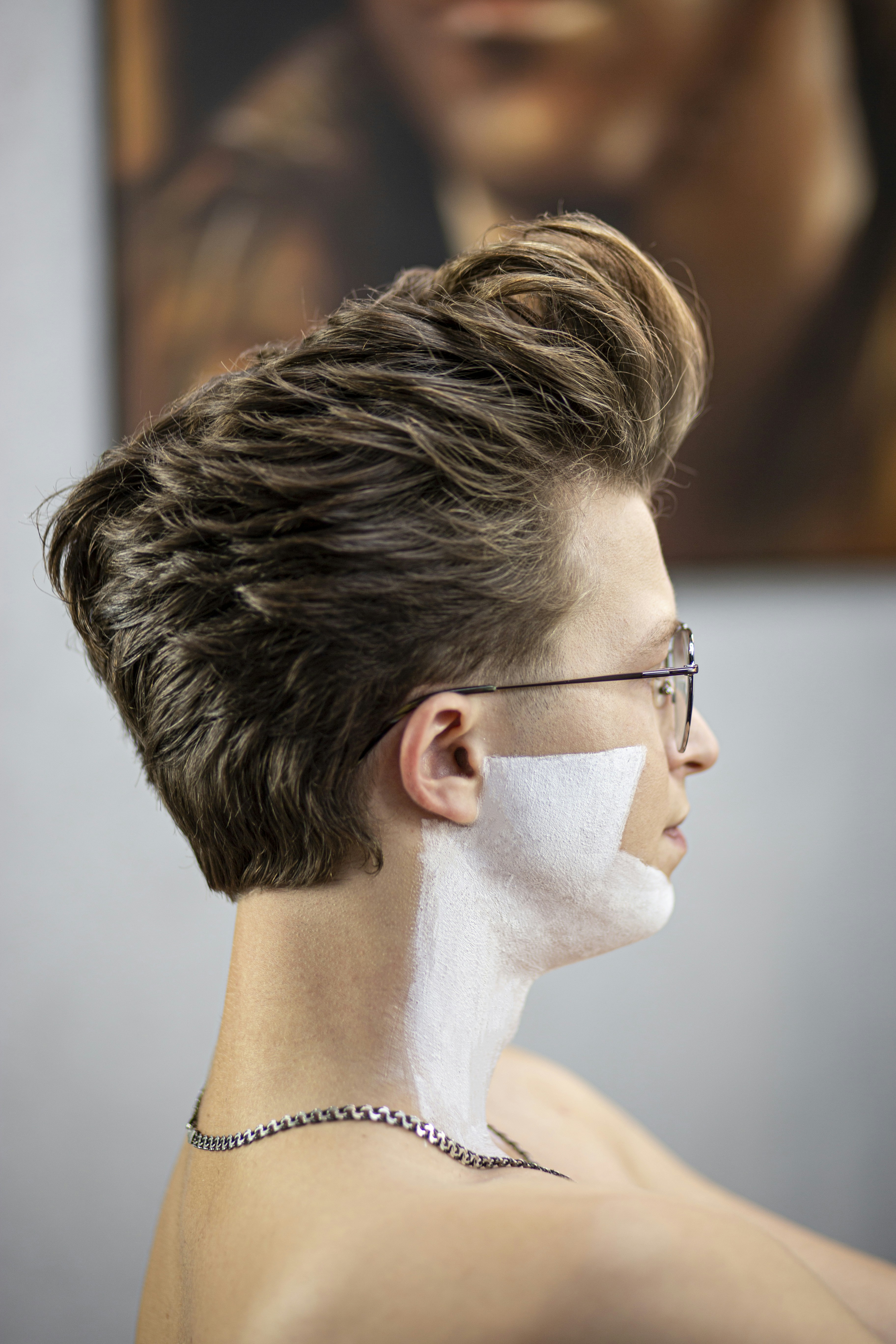 Profile in Focus: Modern Quiff and White Neck Stencil