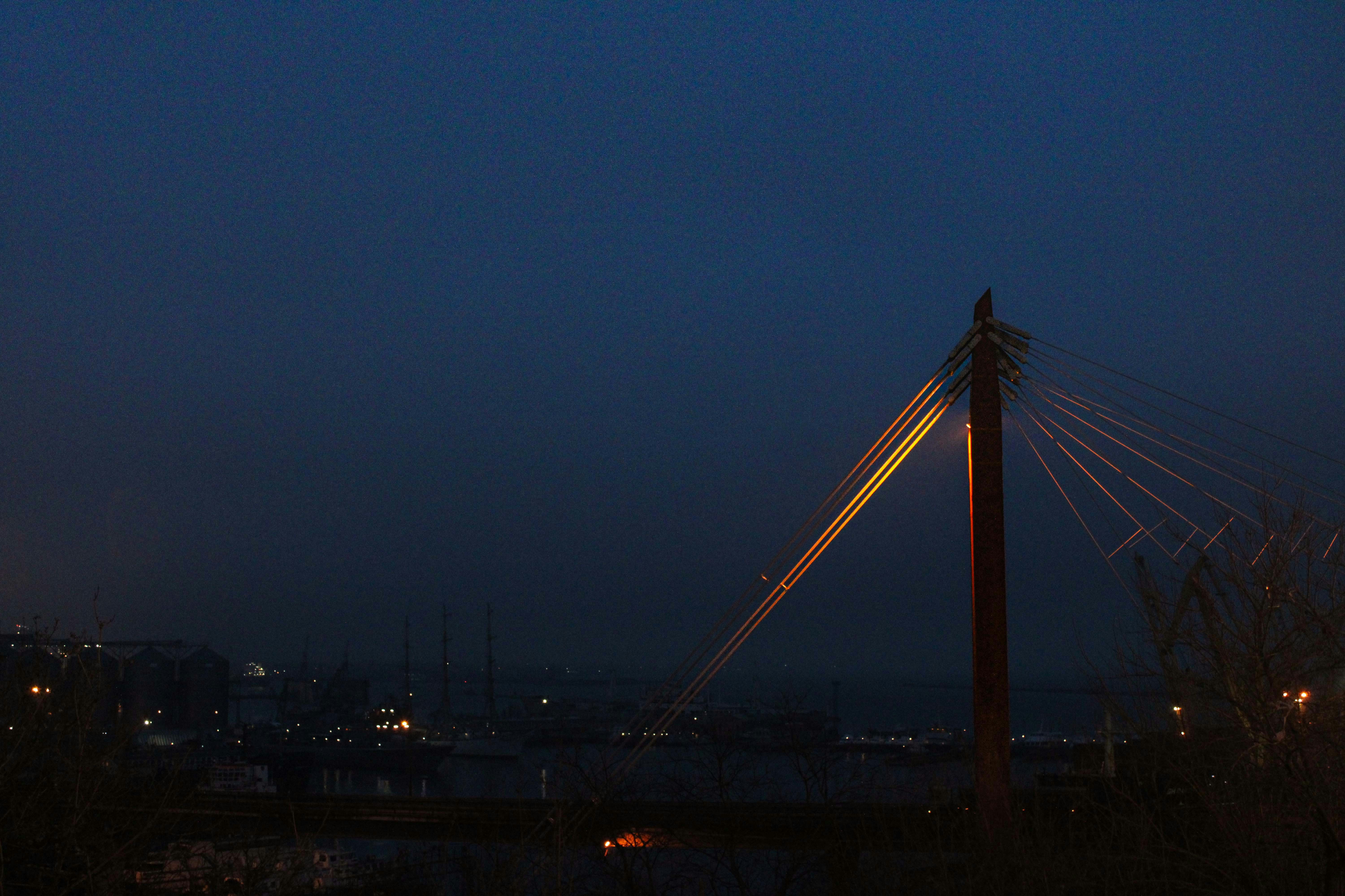 A view of a city at night from a distance photo – Free Night lights ...