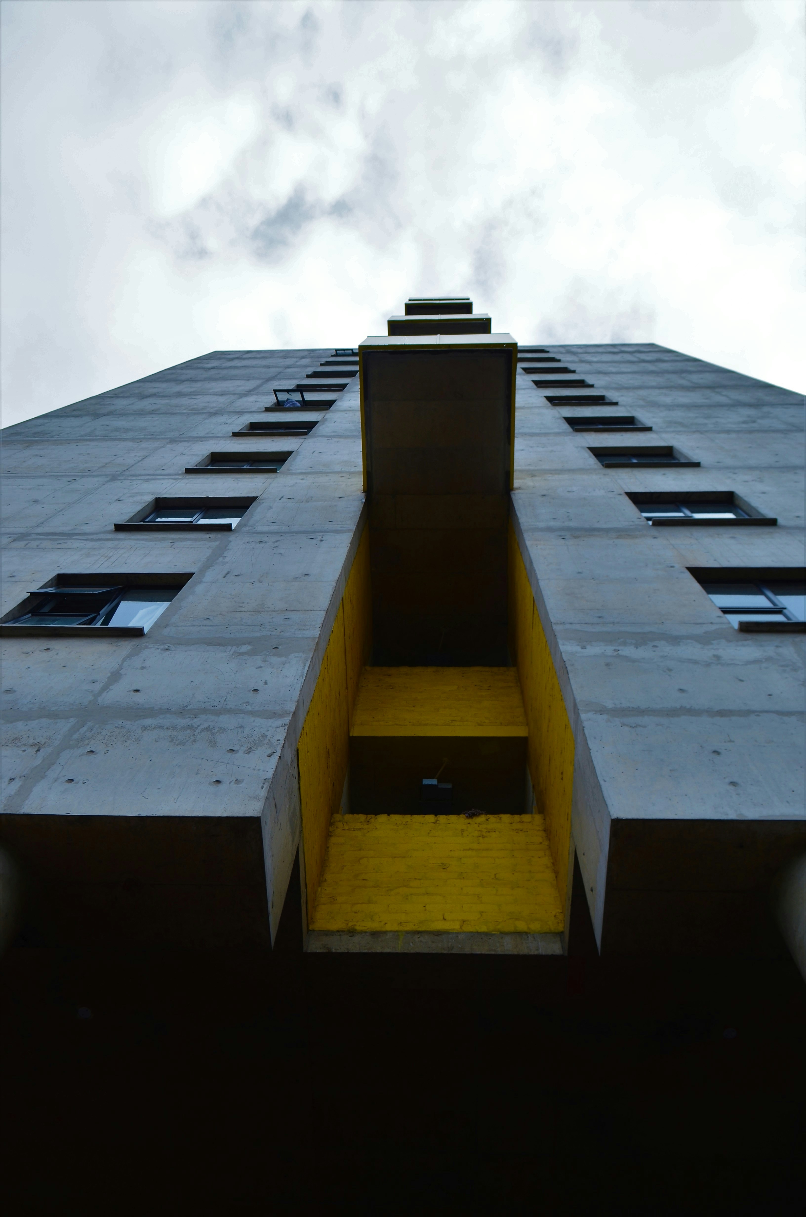 Jewel City, Maboneng, Johannesburg, South Africa. 
Looking up through the concrete to the sky.  