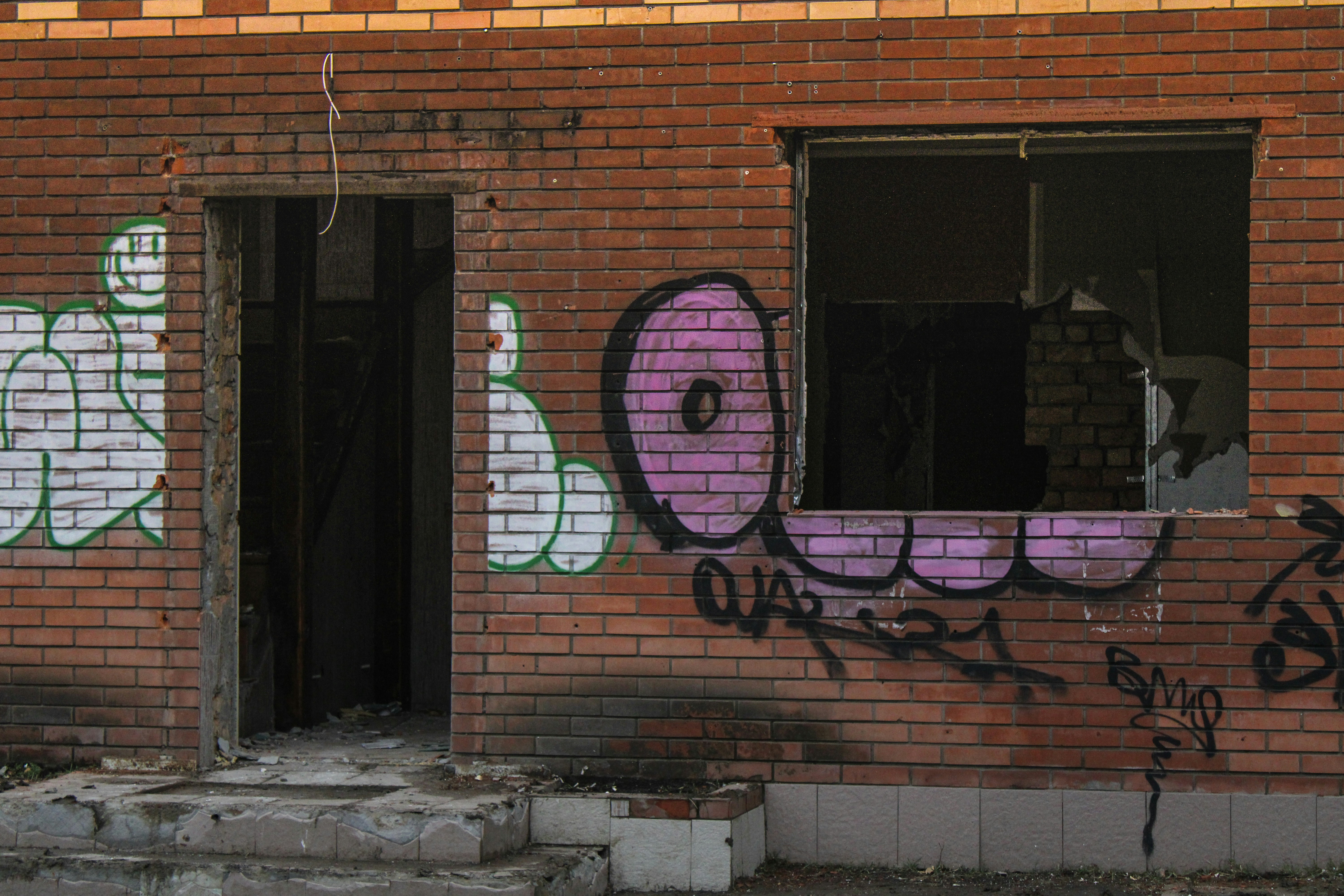 Abandoned building in the city