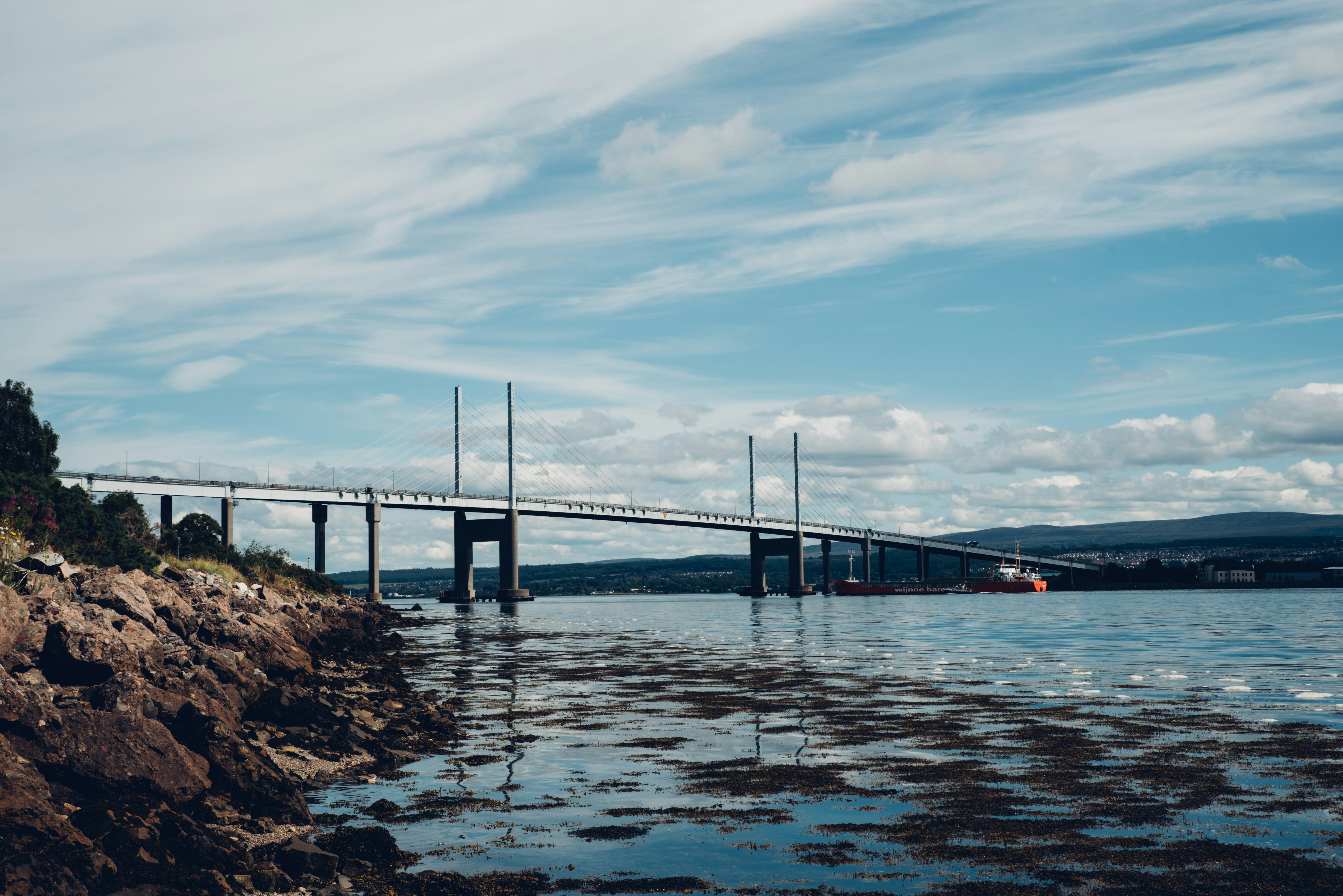 Kessock Bridge, Inverness | a long bridge over a body of water