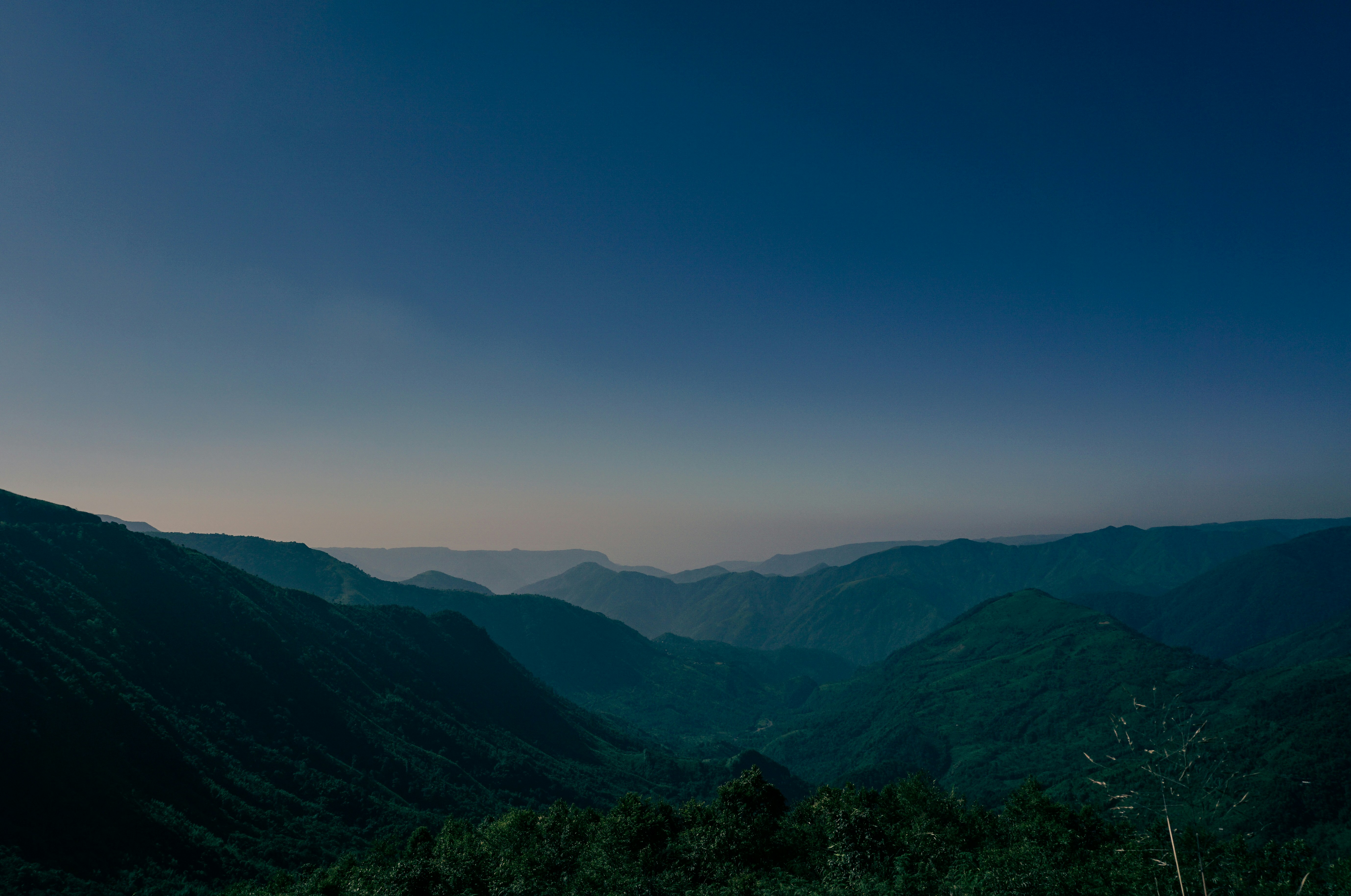 A view of the mountains from a high point of view photo – Free ...