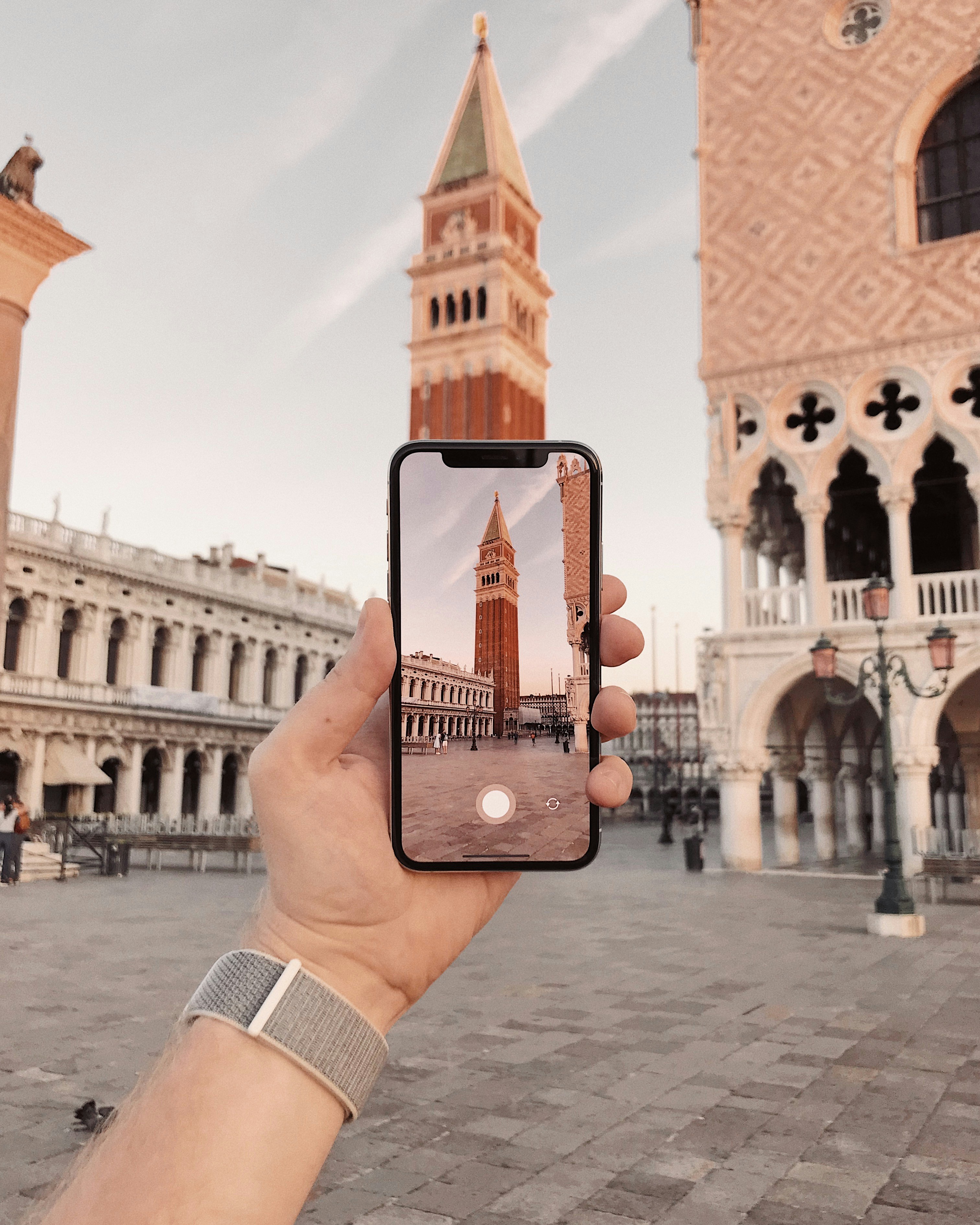 Echoes of Campanile: A Hand-Held Frame of Venice's Bell Tower