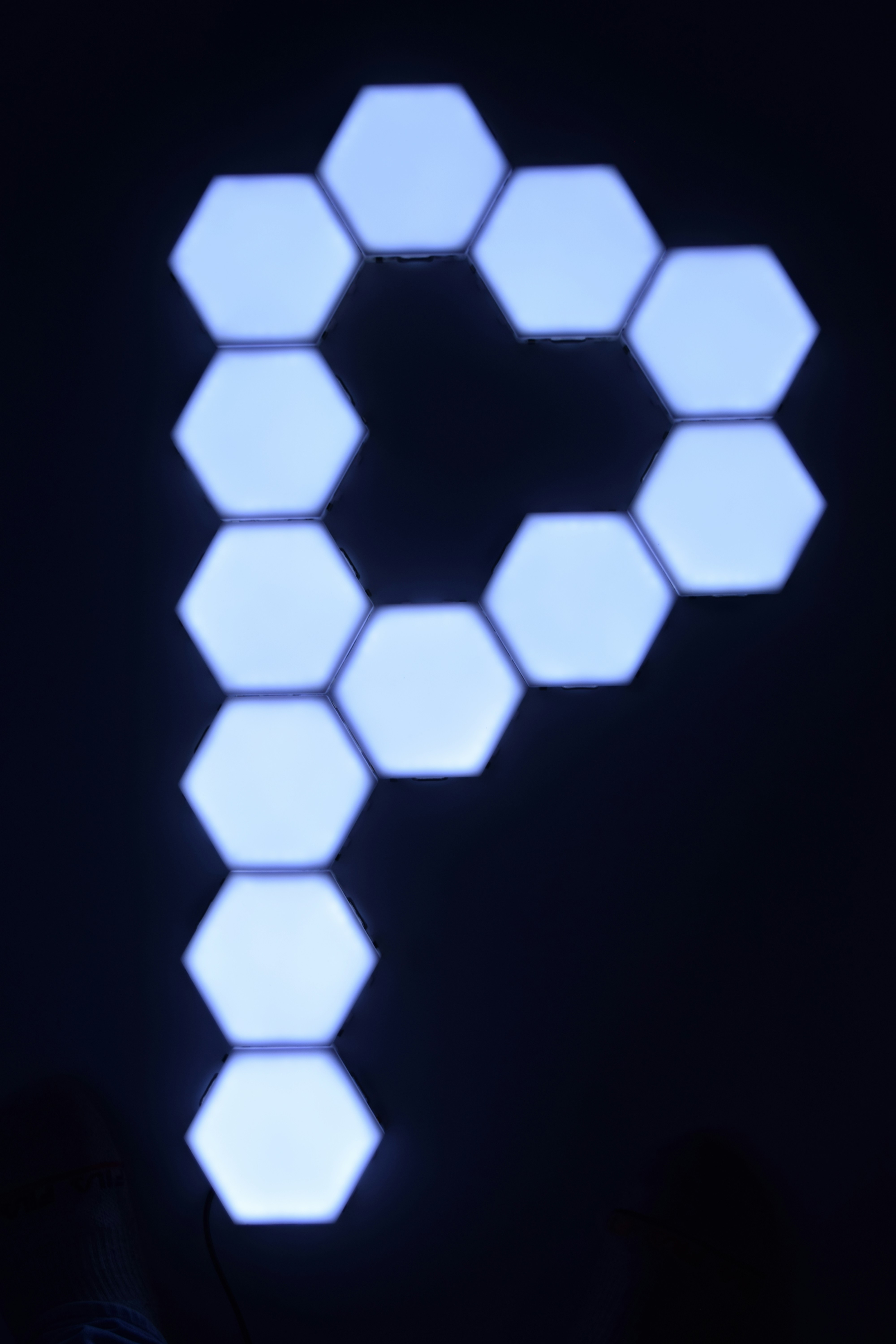 A person standing in front of a hexagonal sign photo – Free Girl Image ...