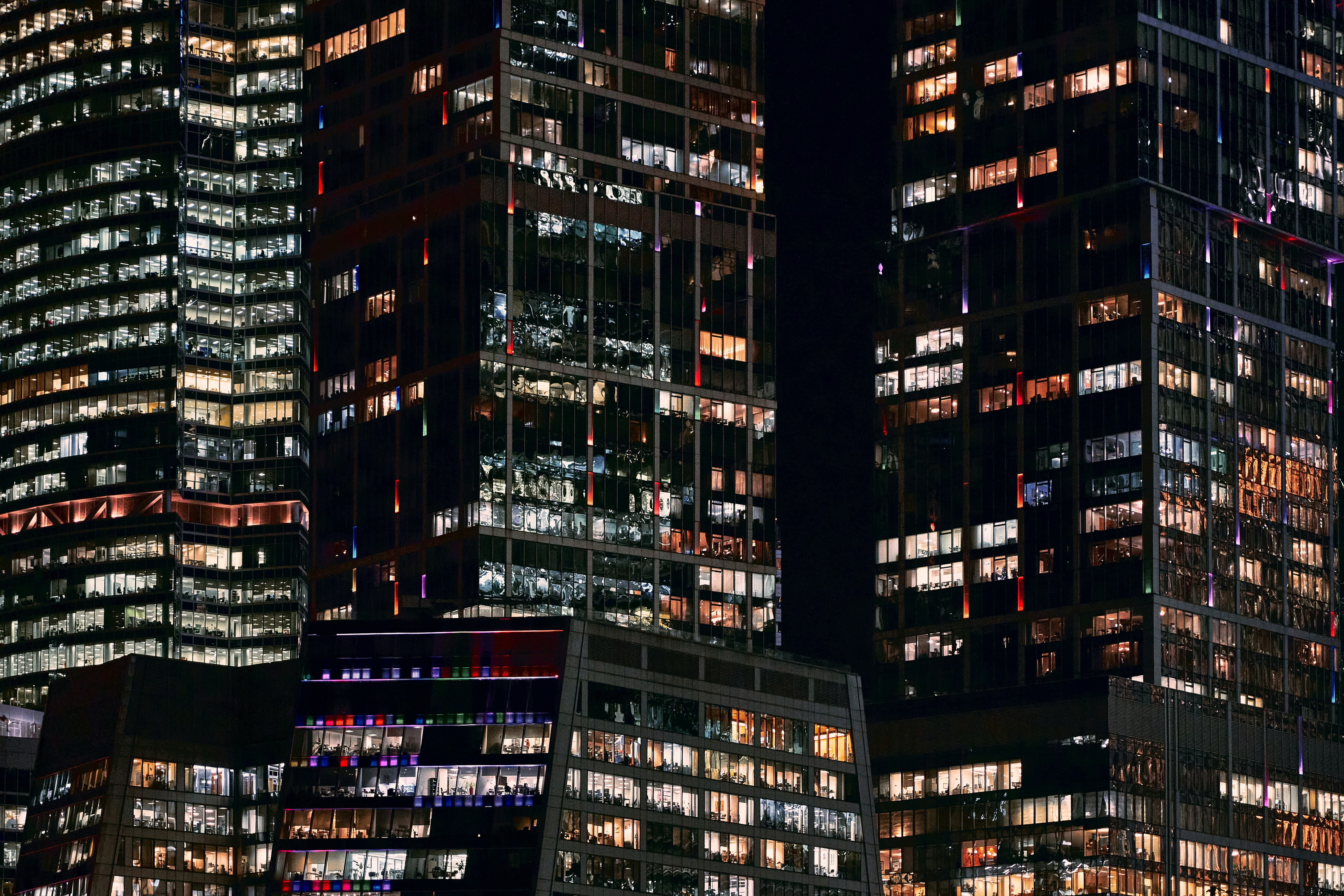 City Buildings Close Up