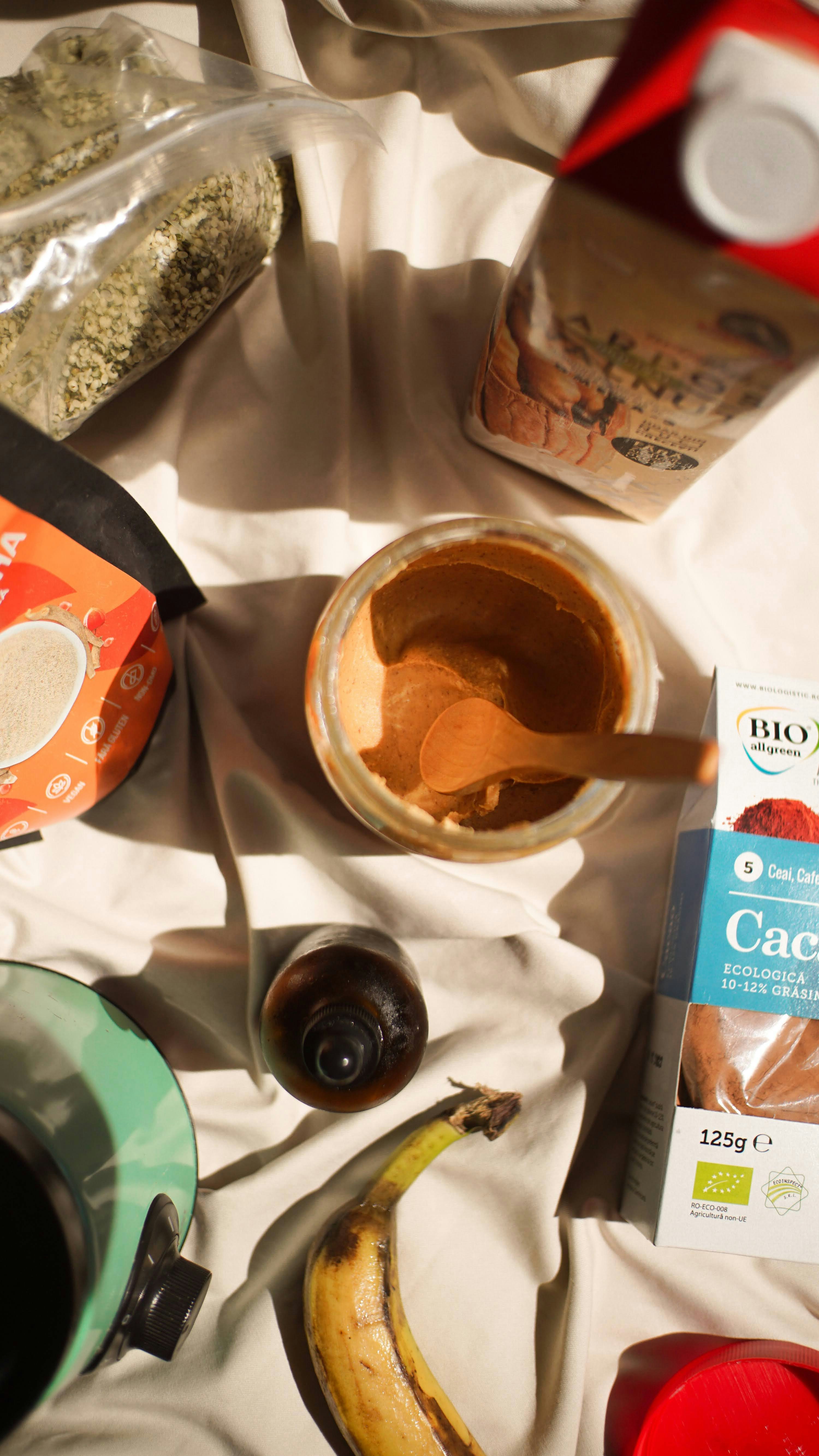 Banana Peel Mystery: A Flat Lay of Snack Ingredients