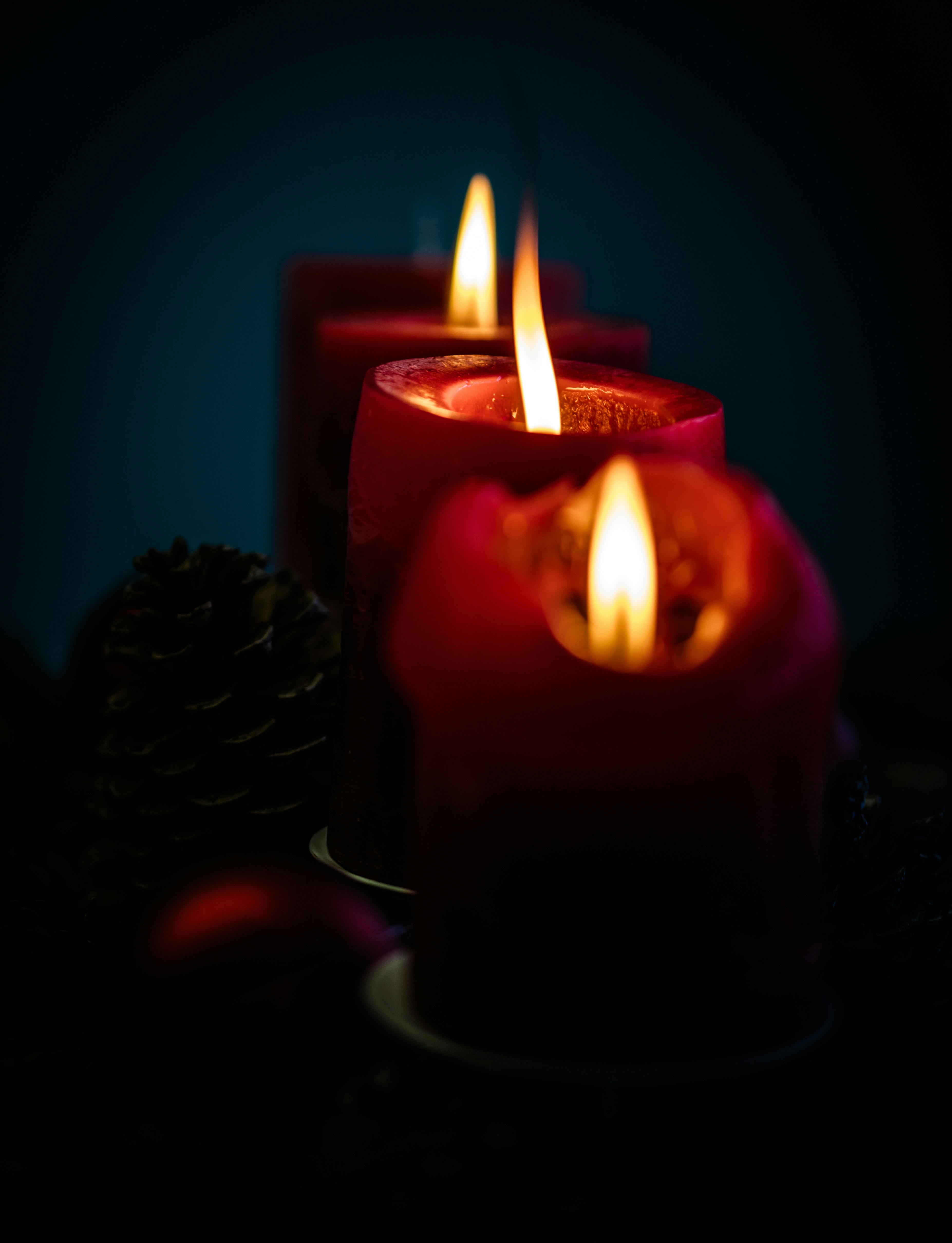 Embers of Serenity: A Candlelit Gathering