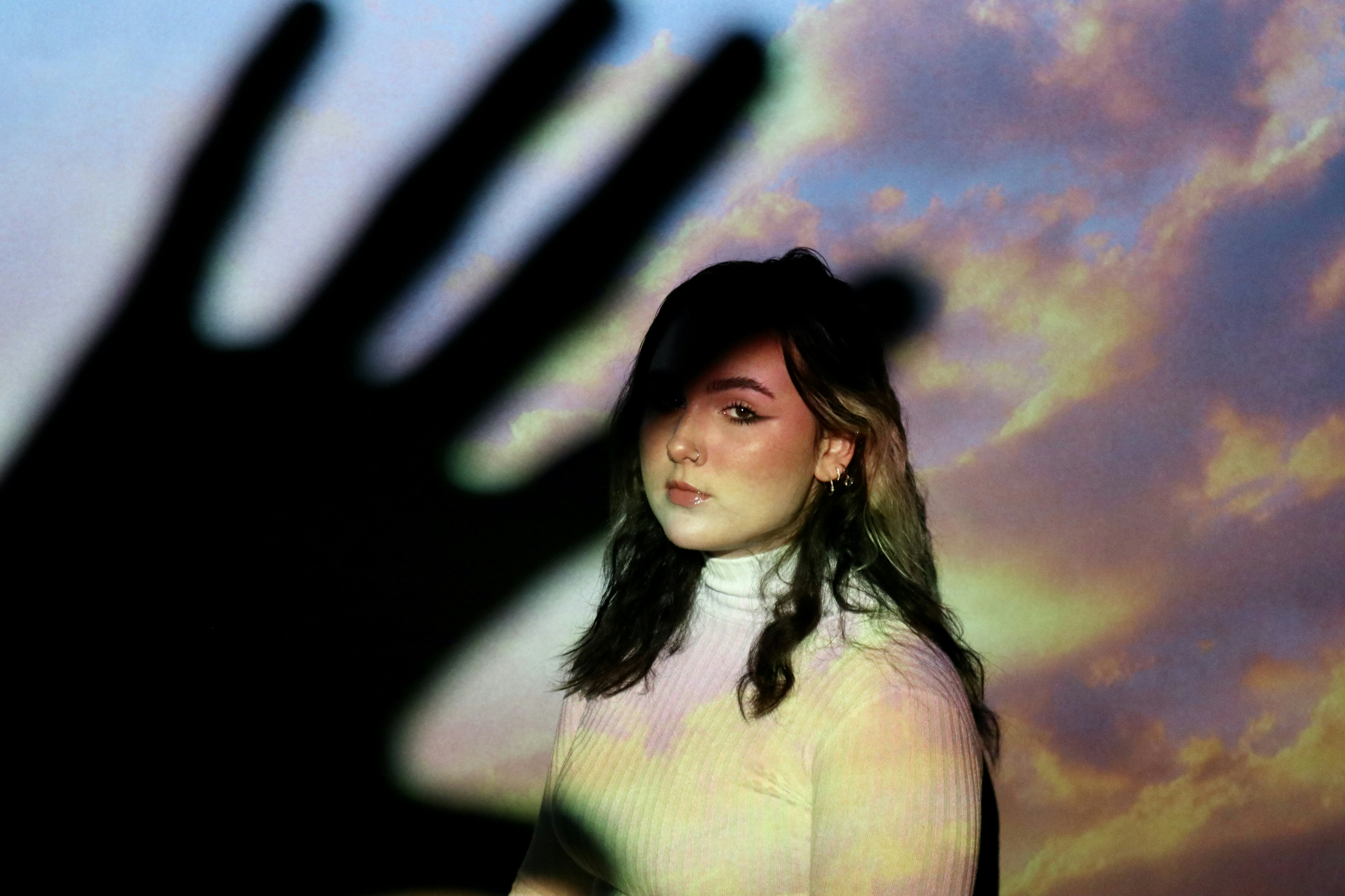 Shadows of Serenity: A Portrait Amidst Dreams