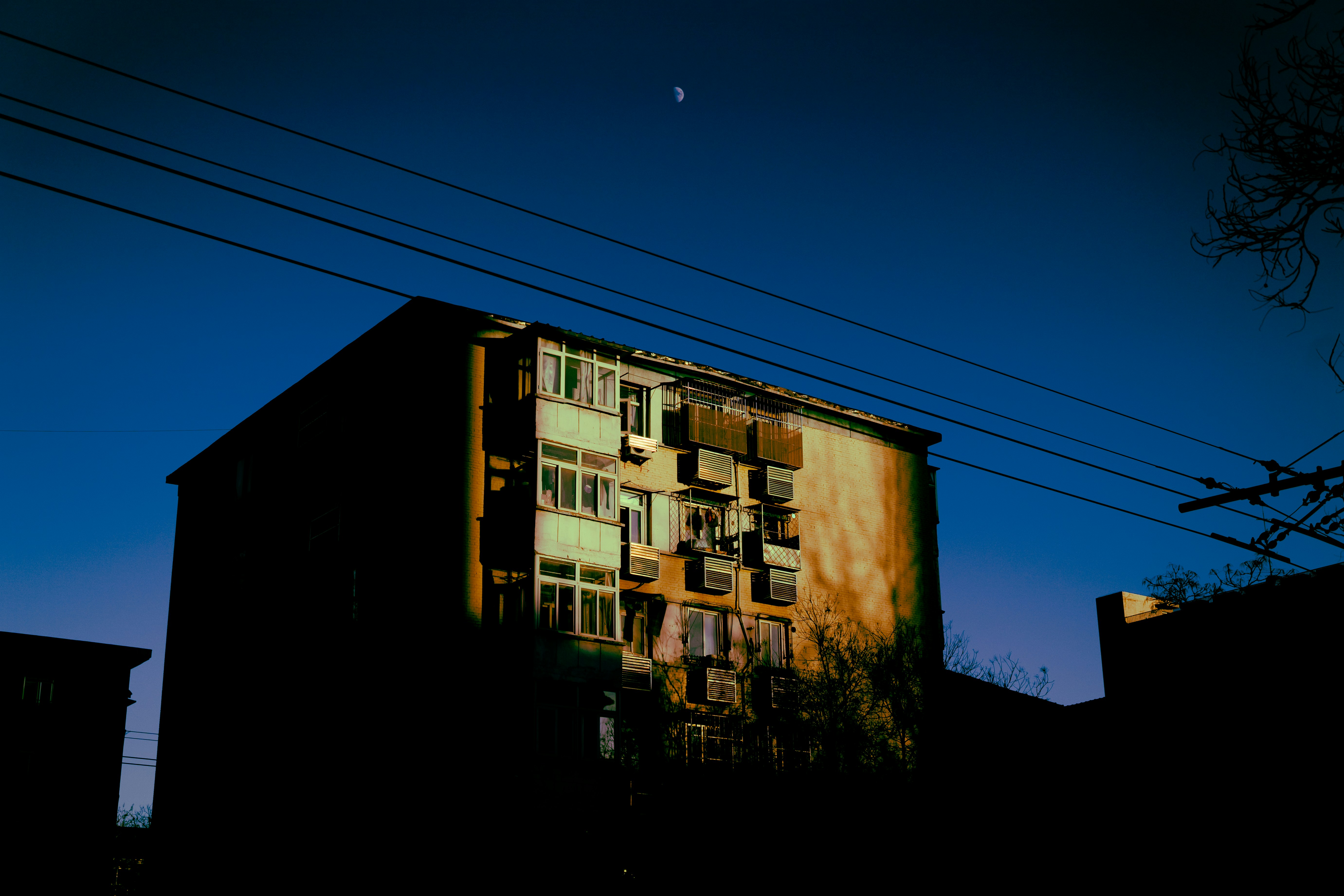 underneath.