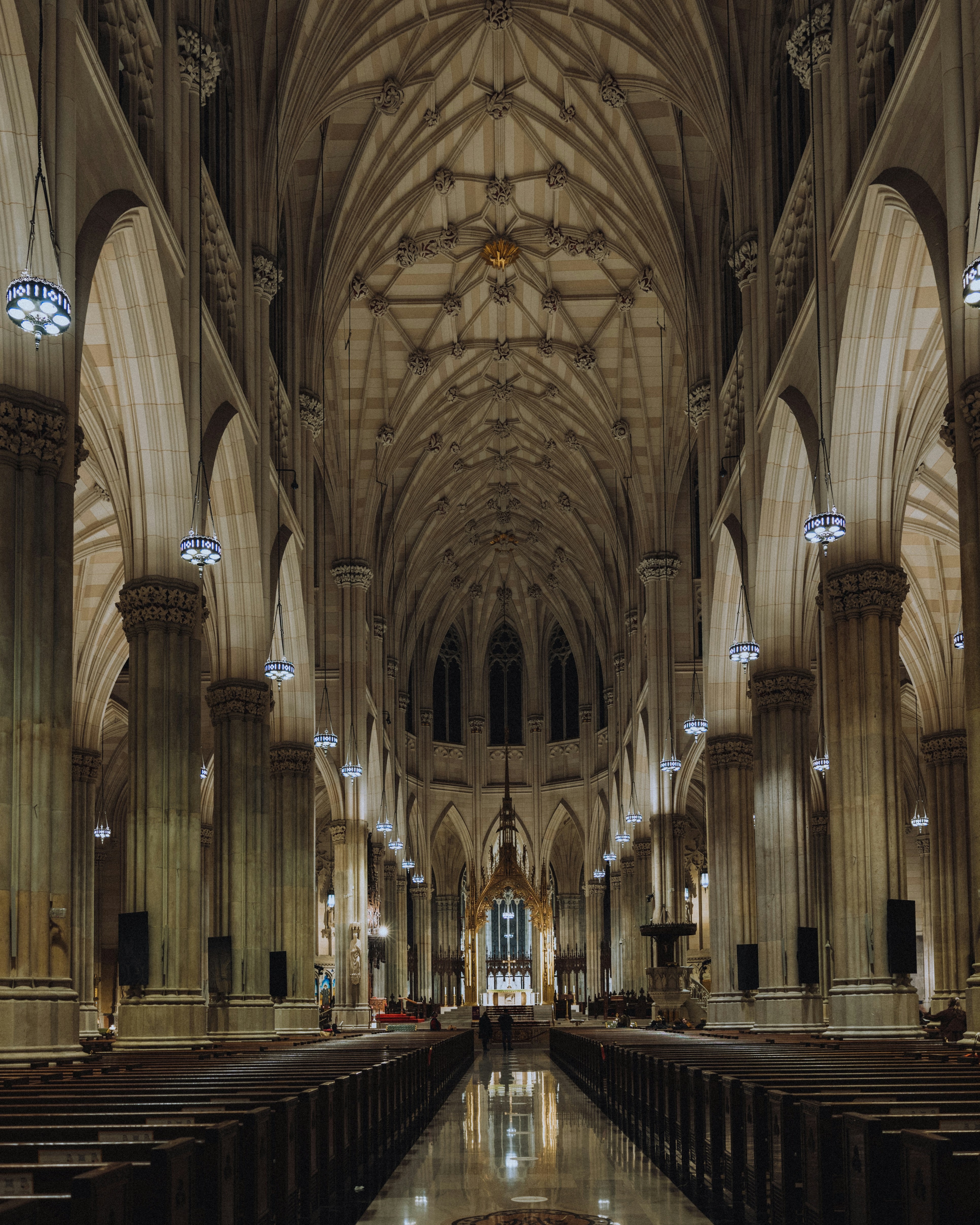 A large cathedral filled with lots of pews photo – Free Art Image on ...