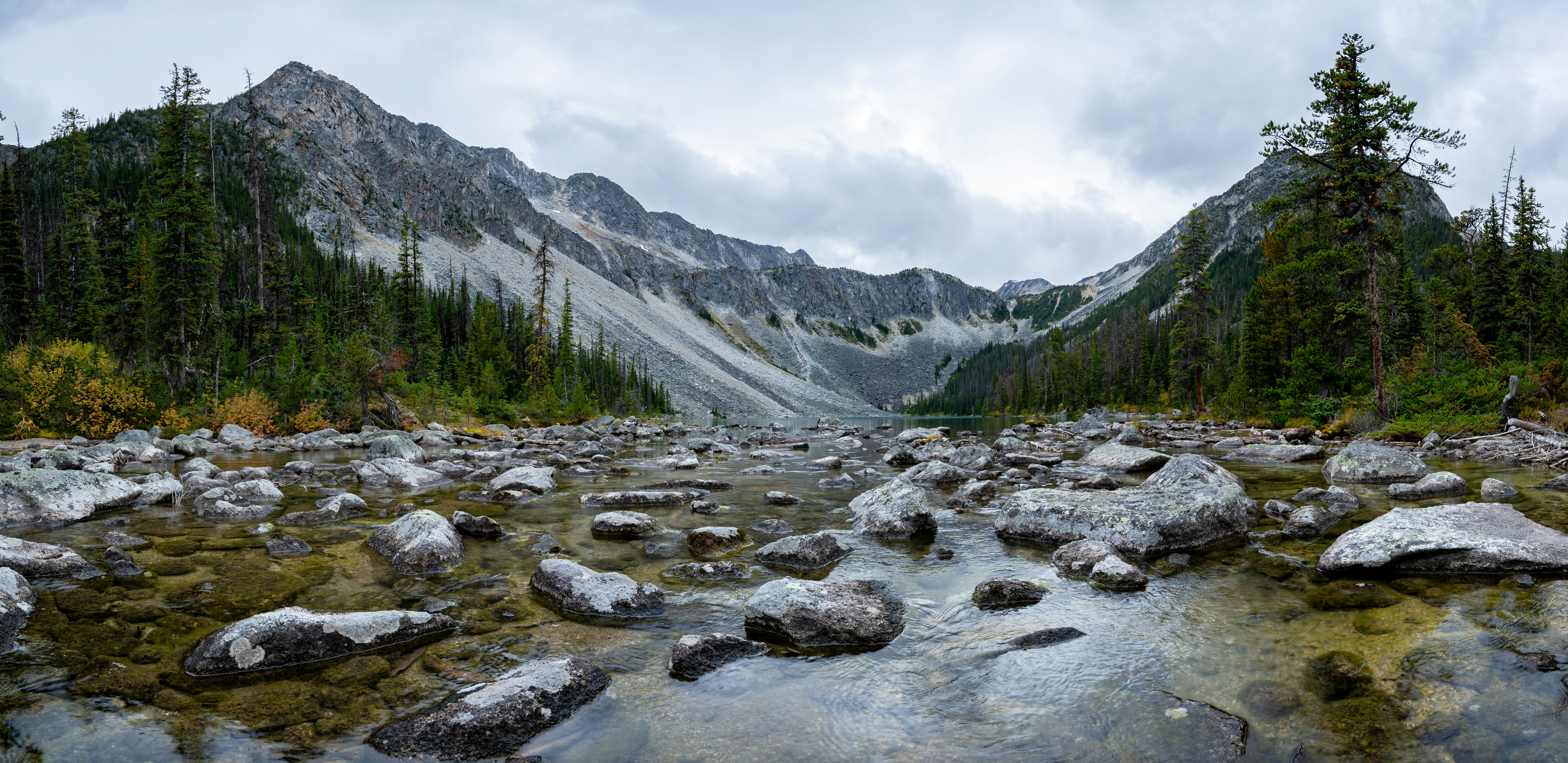 Granite River at the Threshold of an Alpine Valley