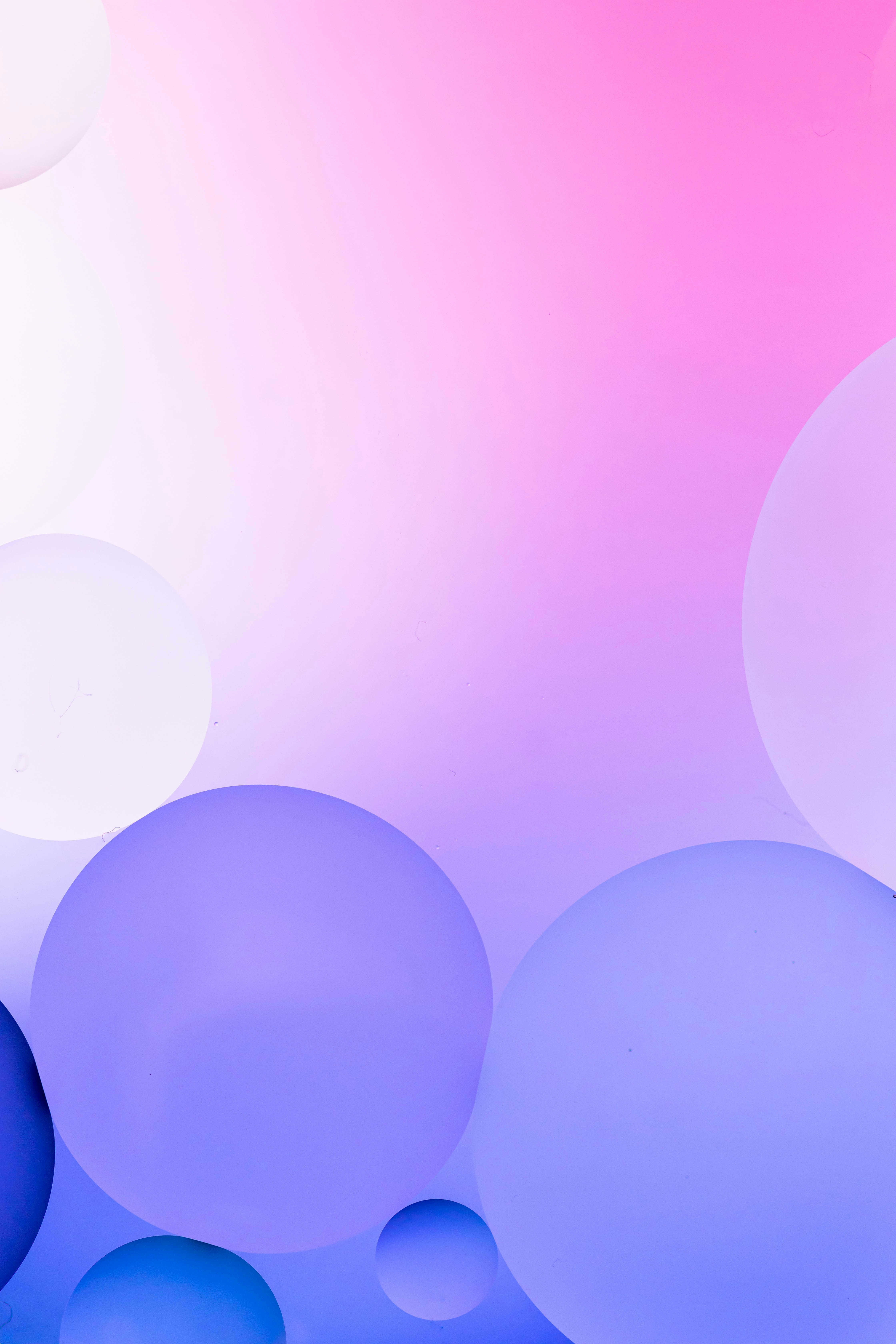 Pink And Blue Bubbles Wallpaper