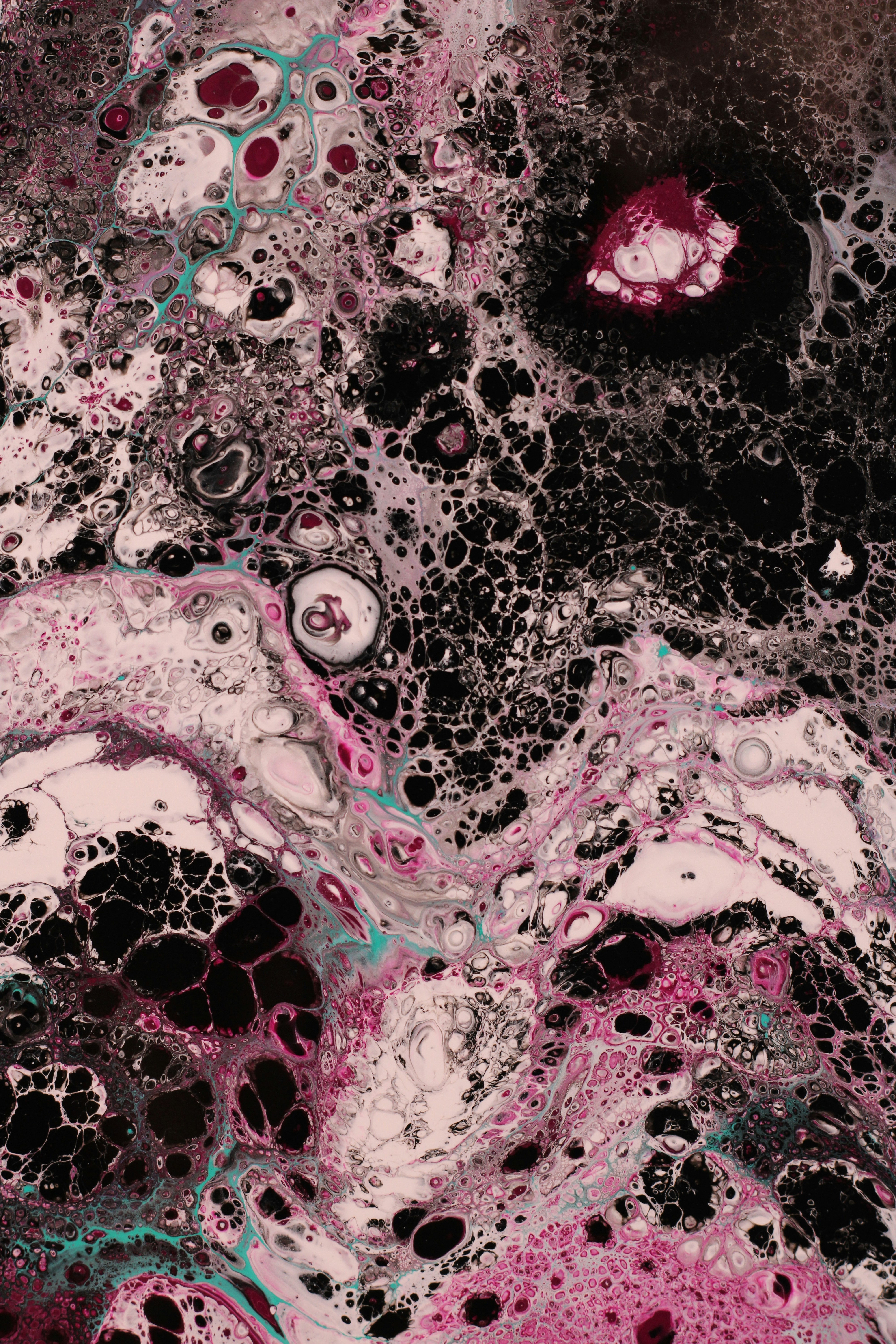A close up of a black and pink substance photo – Free Background Image ...