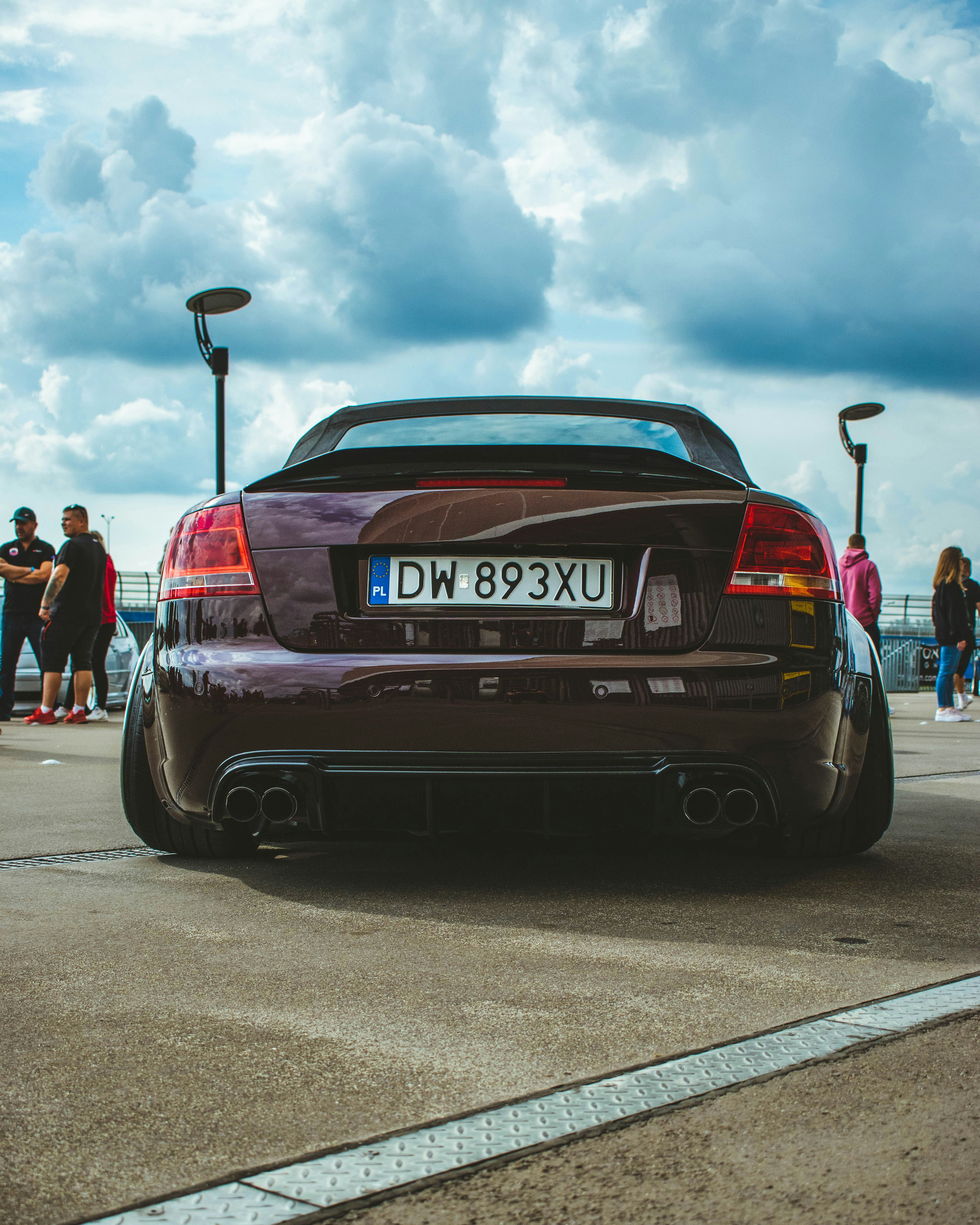 a car parked on the side of the road