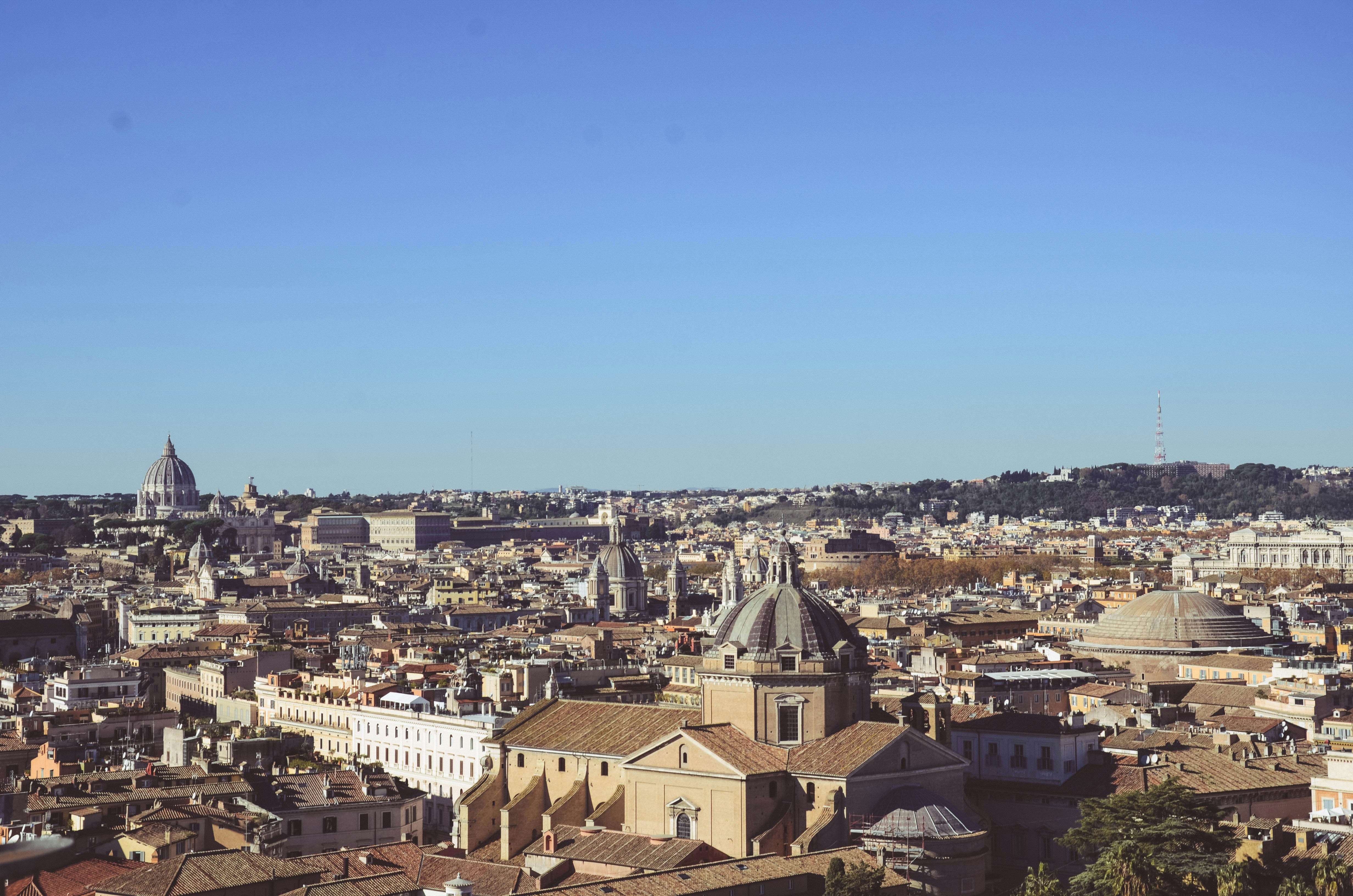 A view of a city from a high point of view photo – Free Town Image on ...