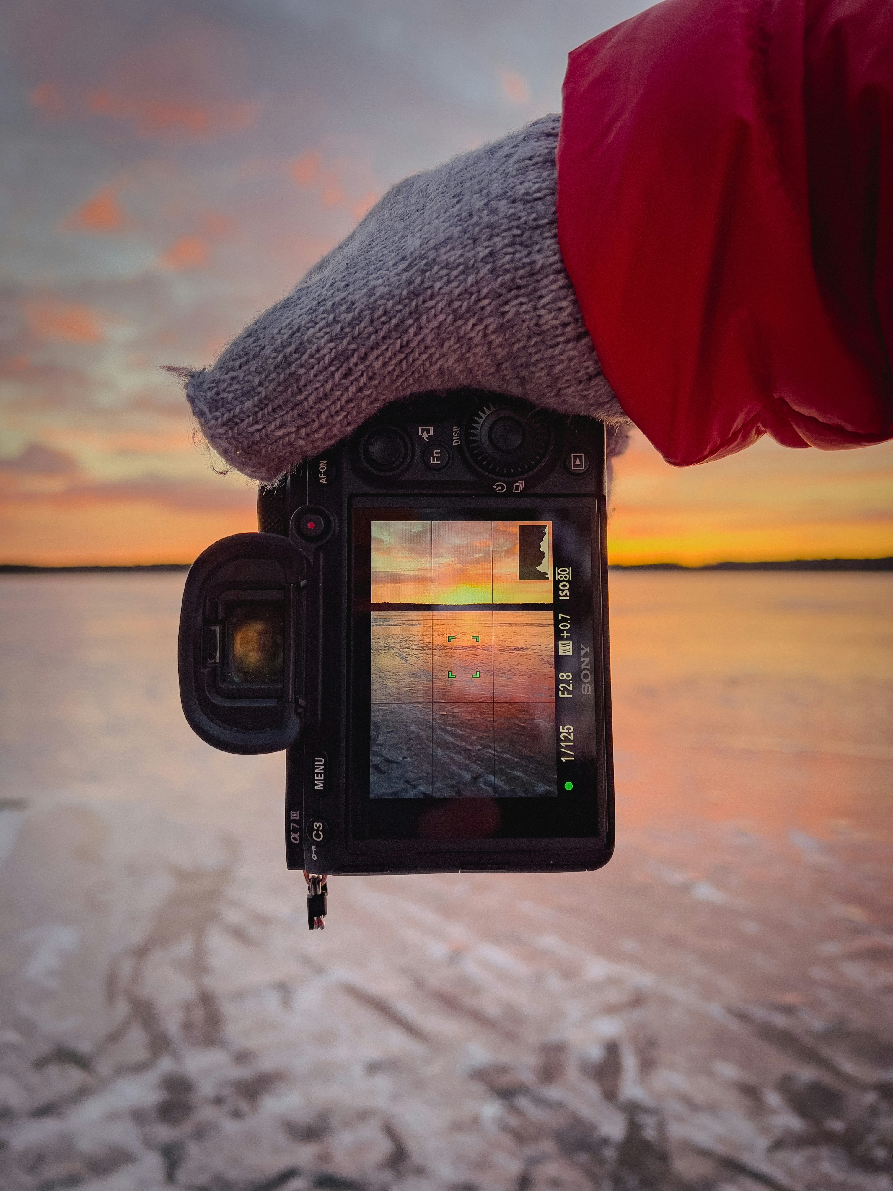 Taking a picture in Nordic nature